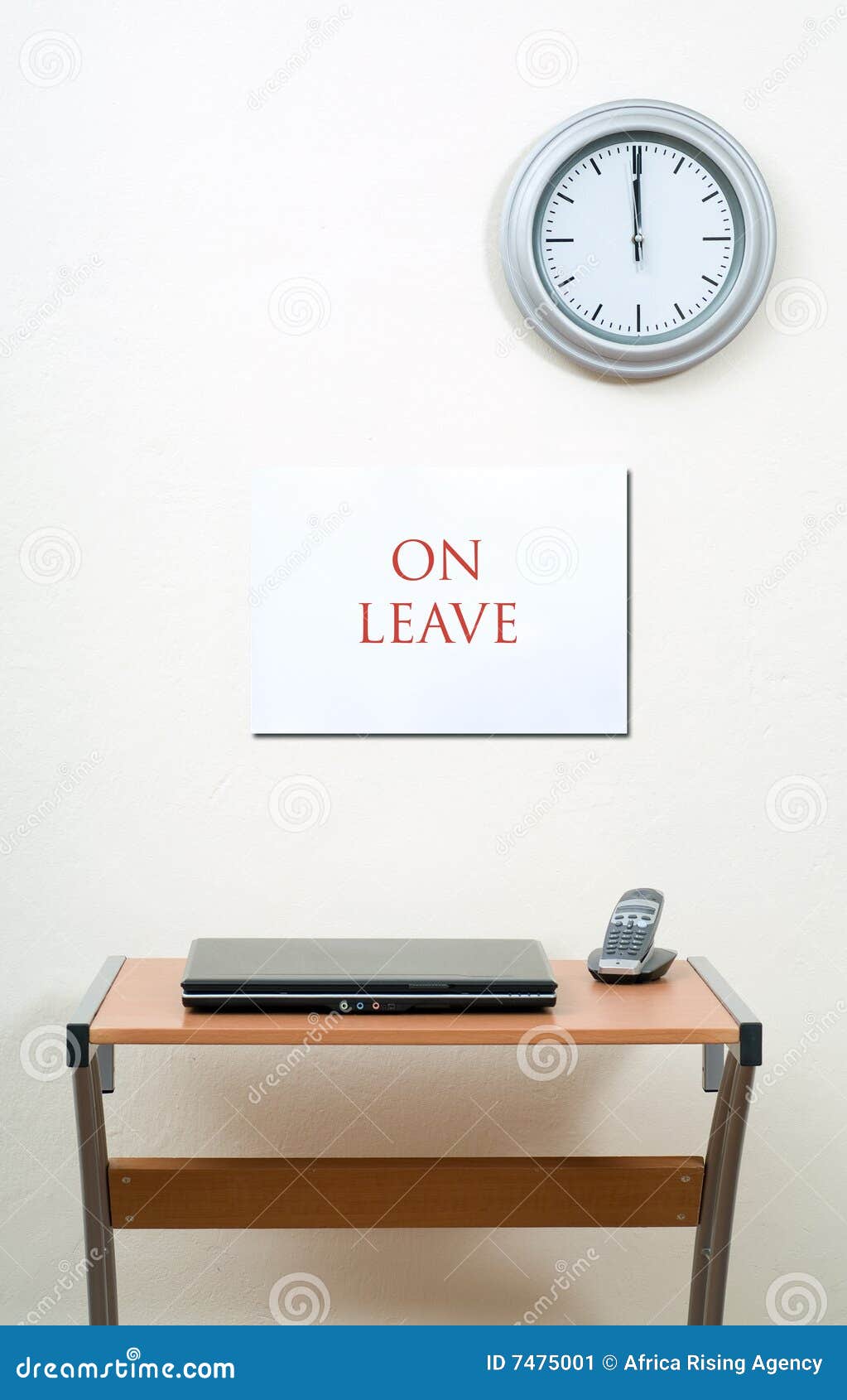 On leave stock image. Image of business, furniture, digital - 7475001