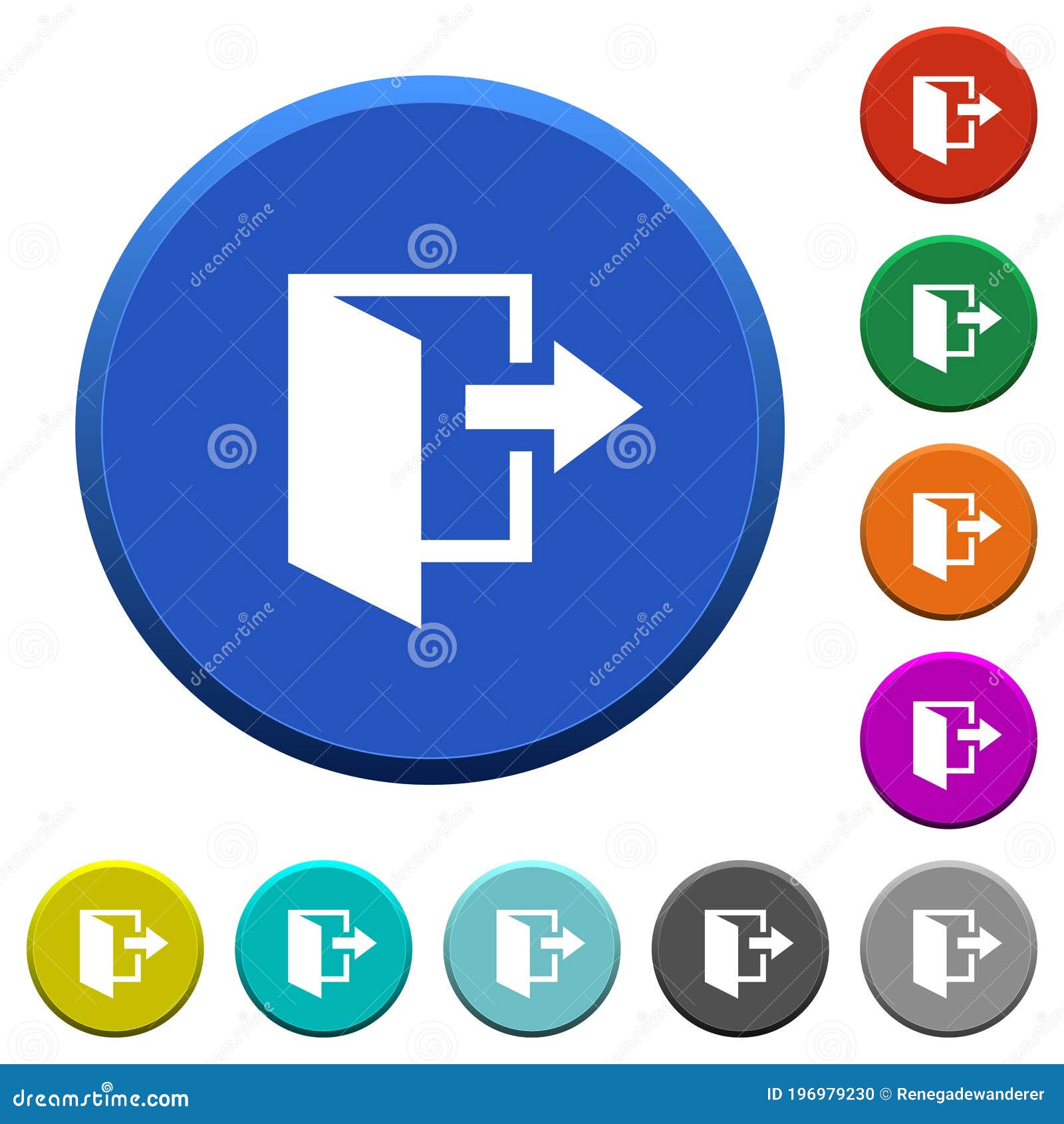 Leave beveled buttons stock vector. Illustration of selvedge - 196979230