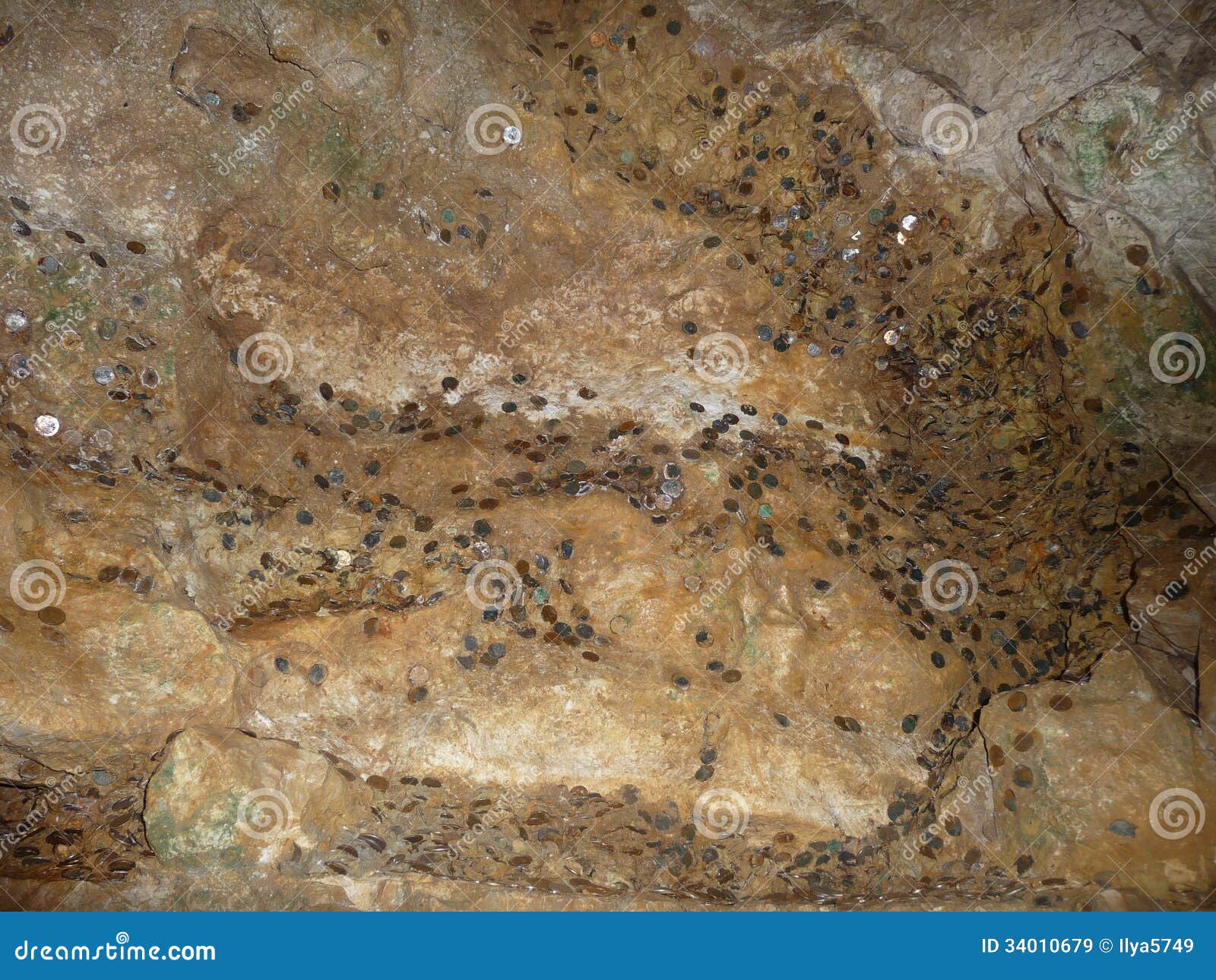 Leave a coin for good luck stock image. Image of good - 34010679