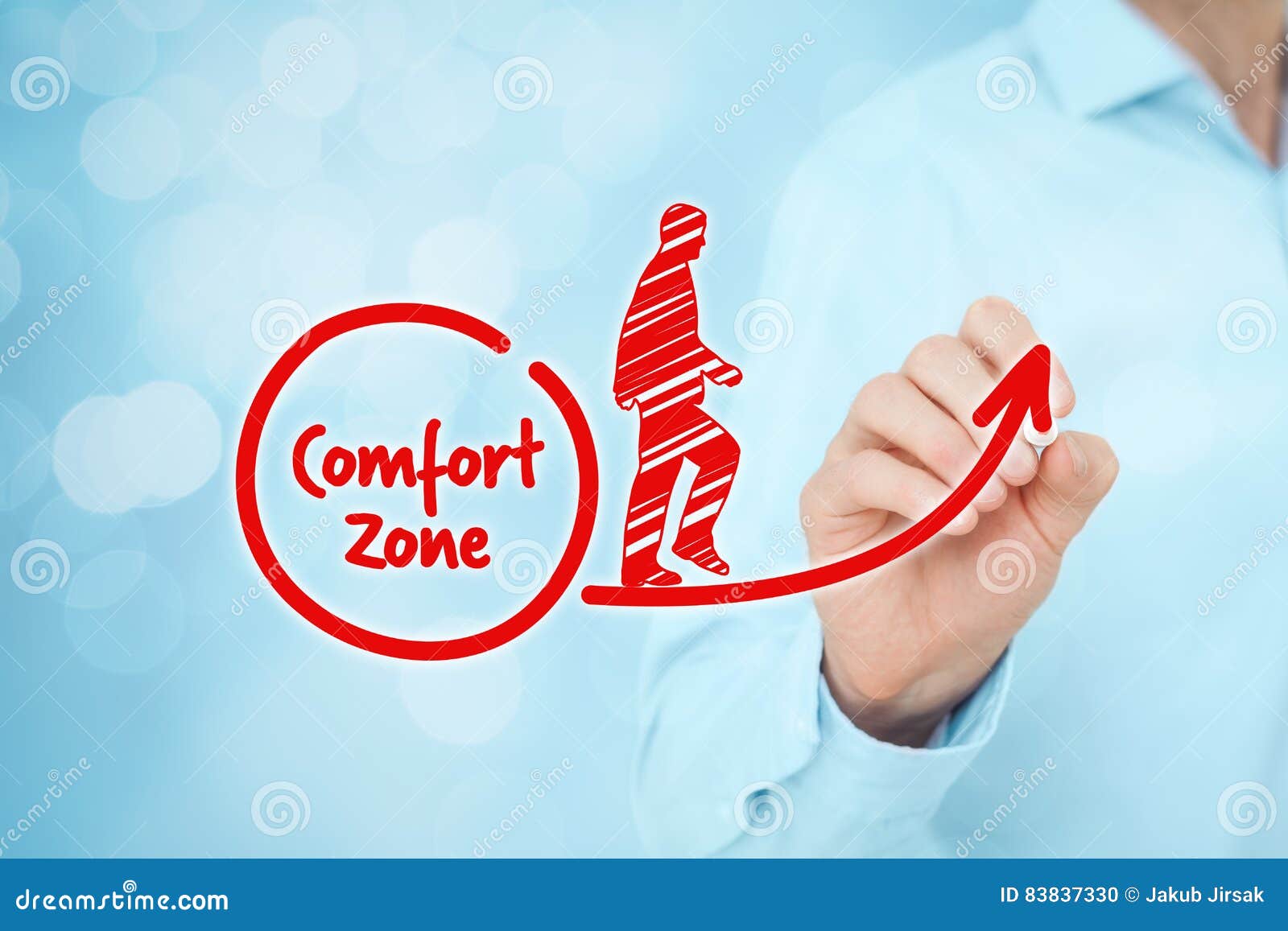 Leave comfort zone stock photo. Image of innovation, businessman - 83837330