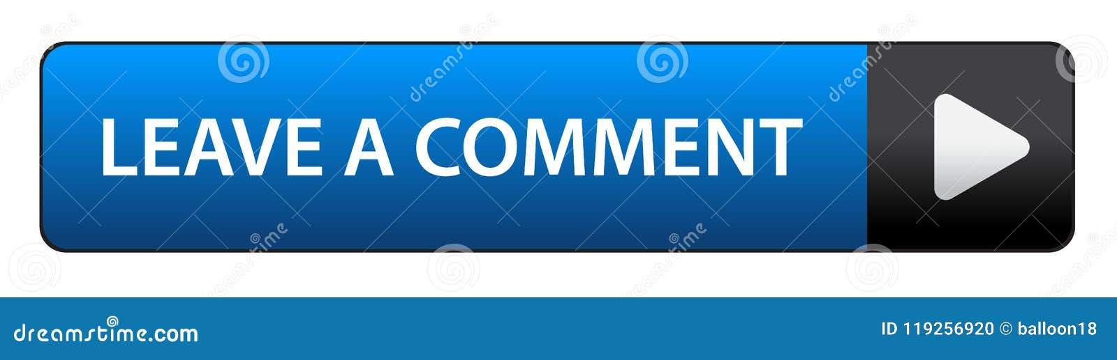 Leave a comment button stock vector. Illustration of survey - 119256920