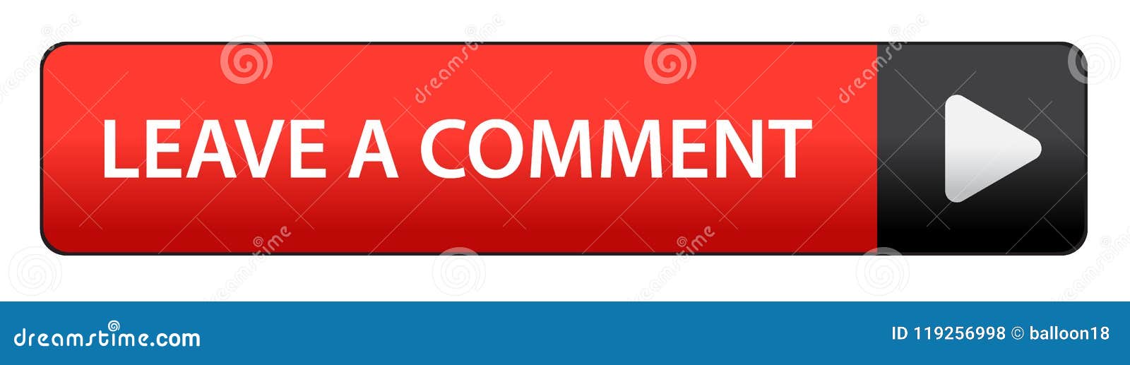 Leave a comment button stock vector. Illustration of conversation ...