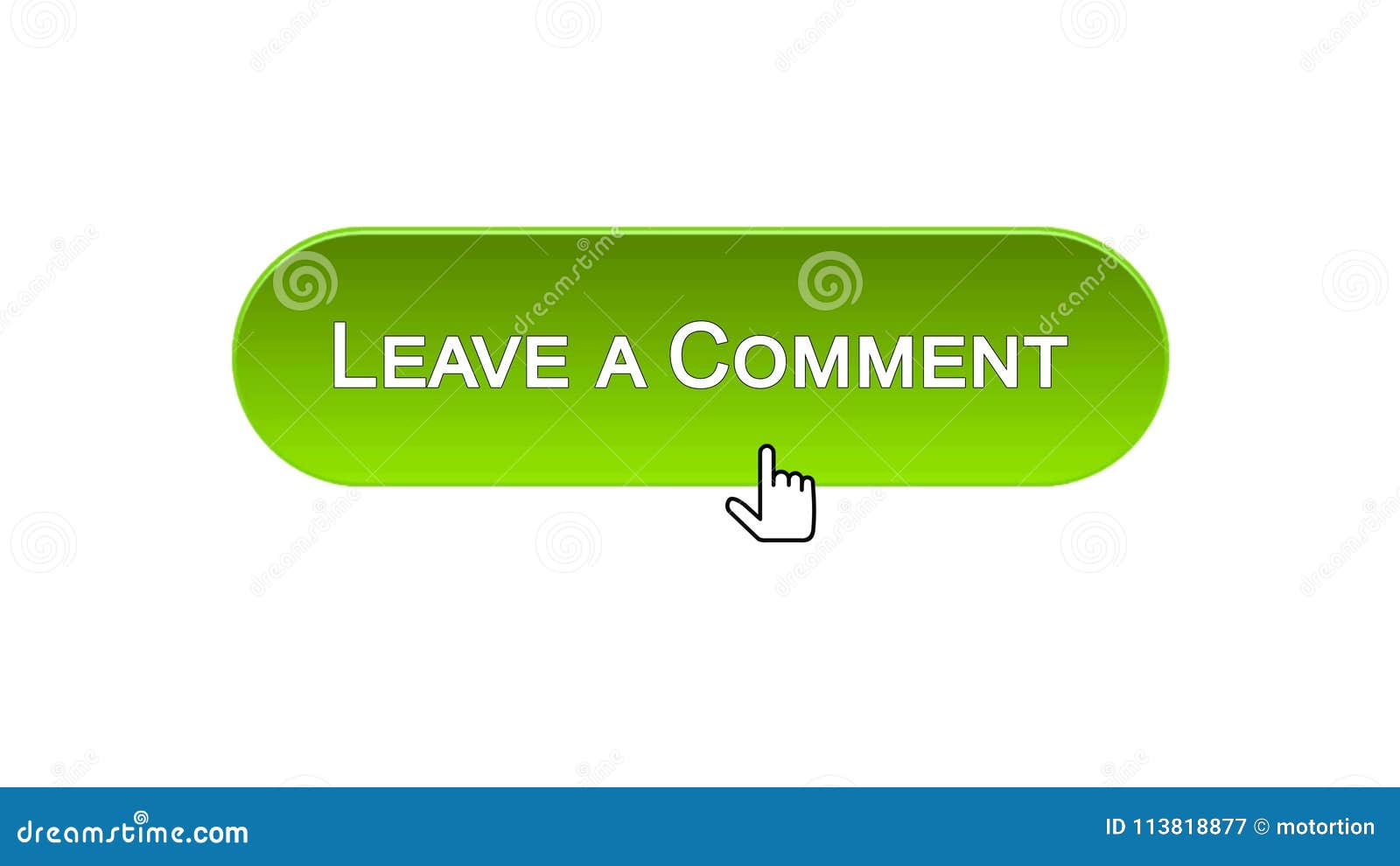 Leave a Comment Web Interface Button Clicked with Mouse Cursor, Green ...