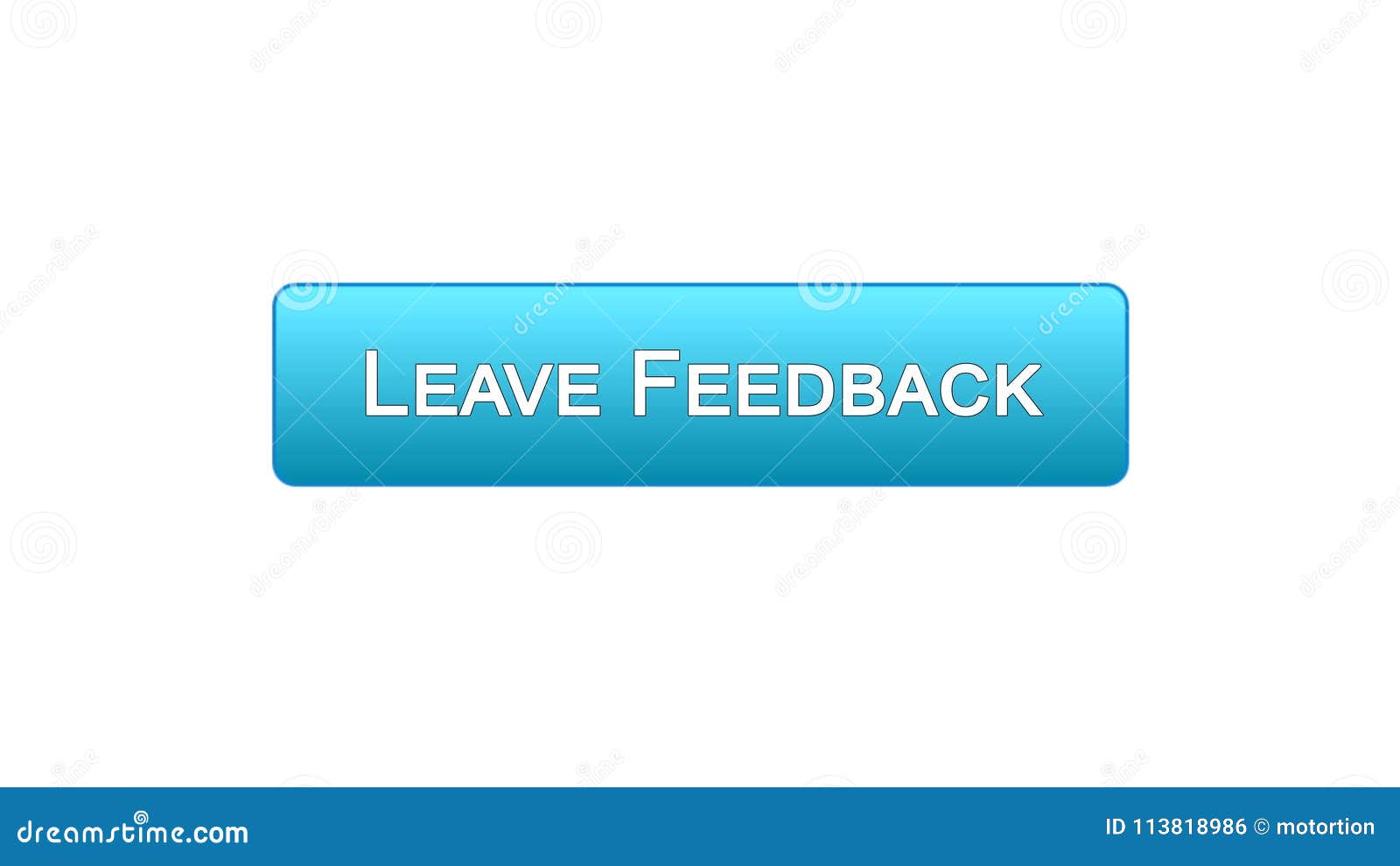 Leave Feedback Web Interface Button Blue Color, Client Comments, Site ...
