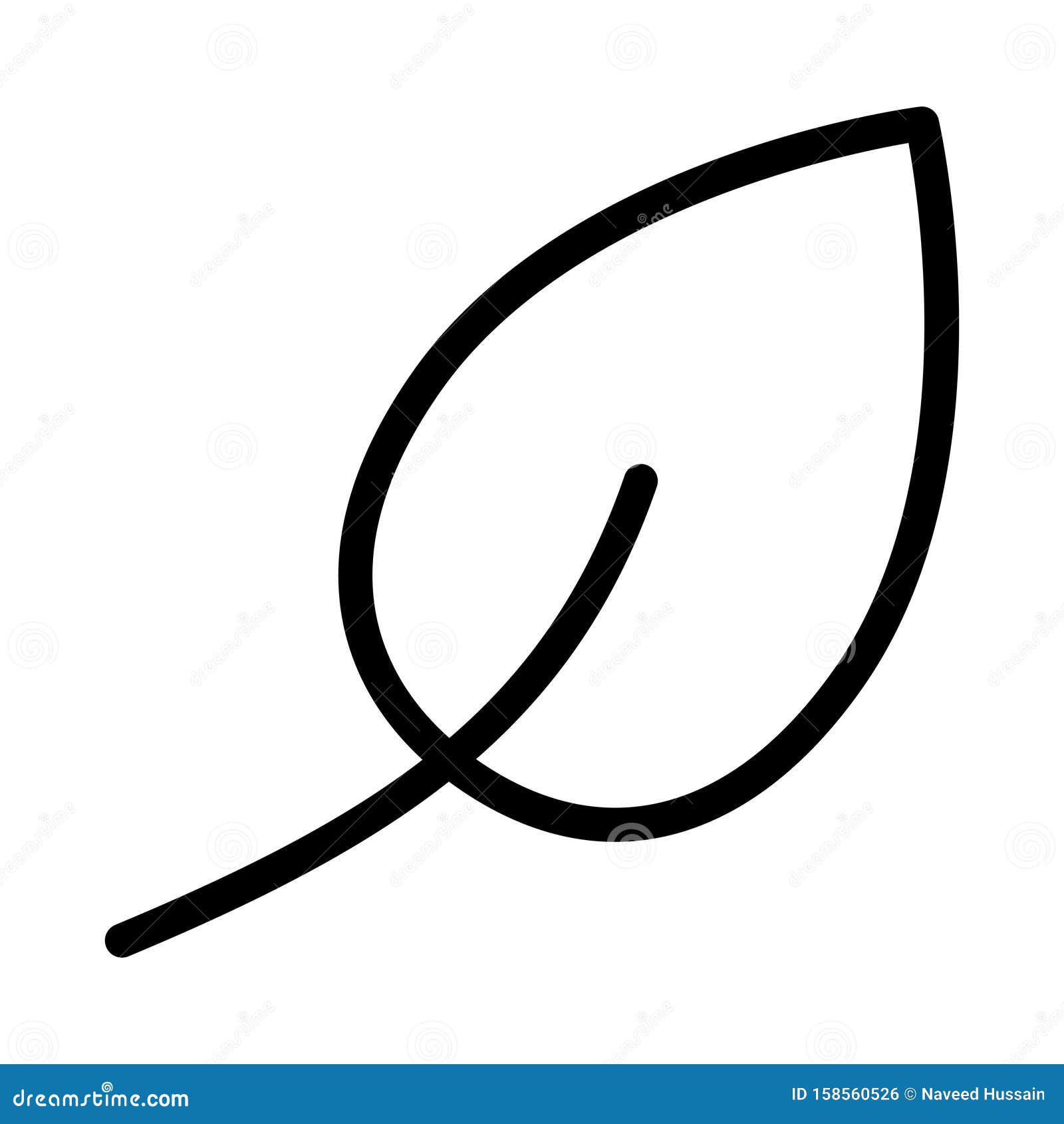 Leave Flags Thin Line Vector Icon Stock Vector - Illustration of design ...