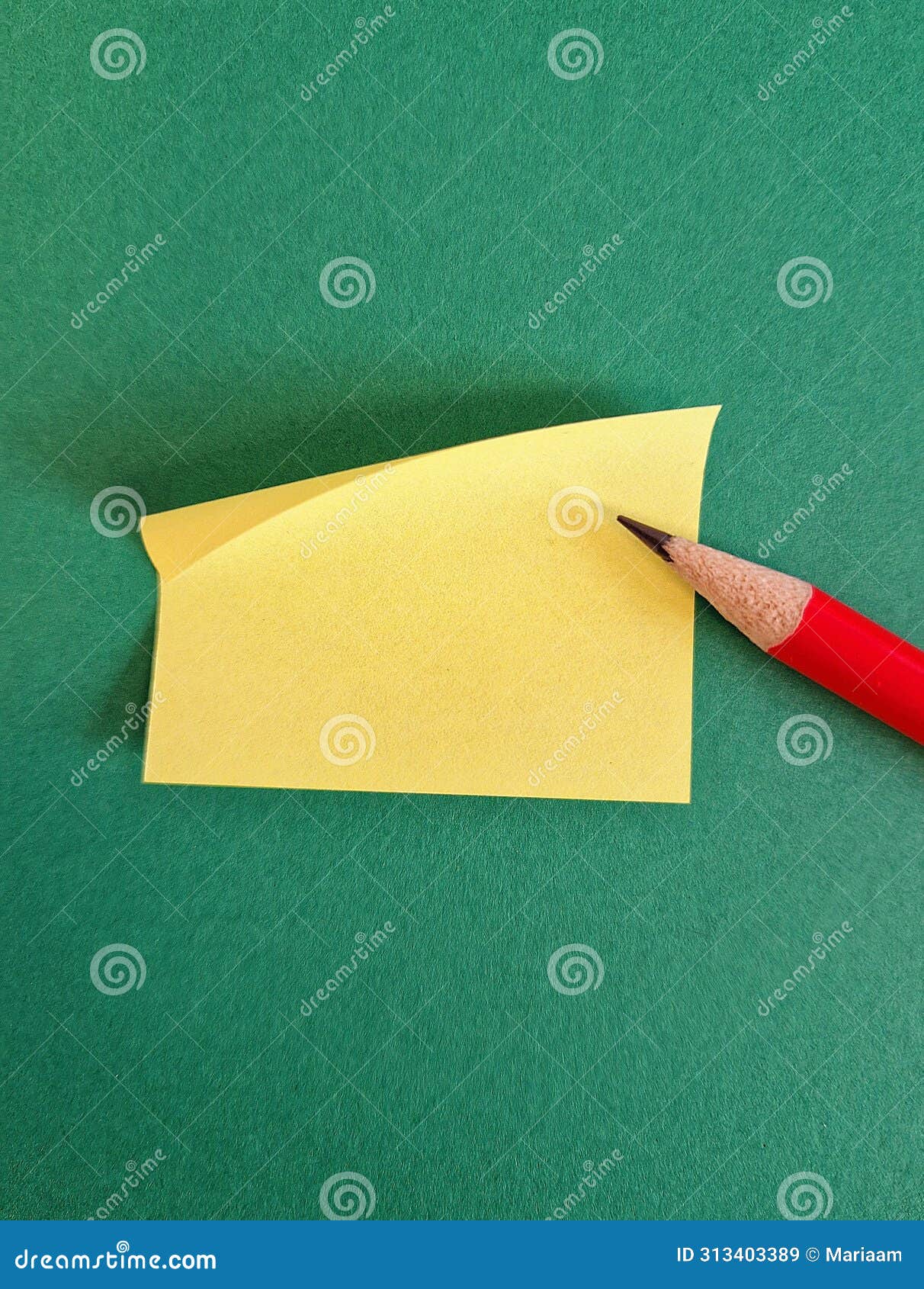 Leave a Message. Blank Post - it Over Green Desk Background. Stock ...