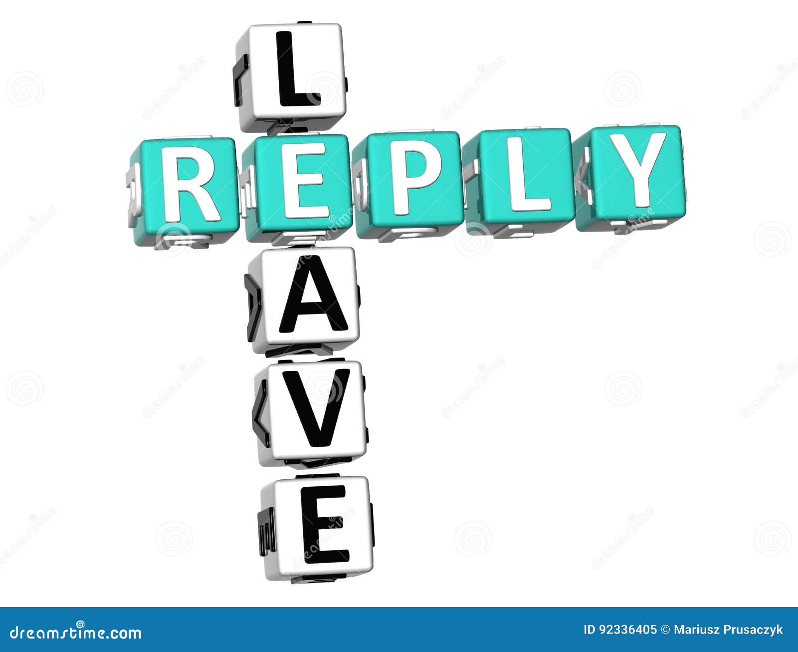 Leave Reply Crossword stock illustration. Illustration of text - 92336405