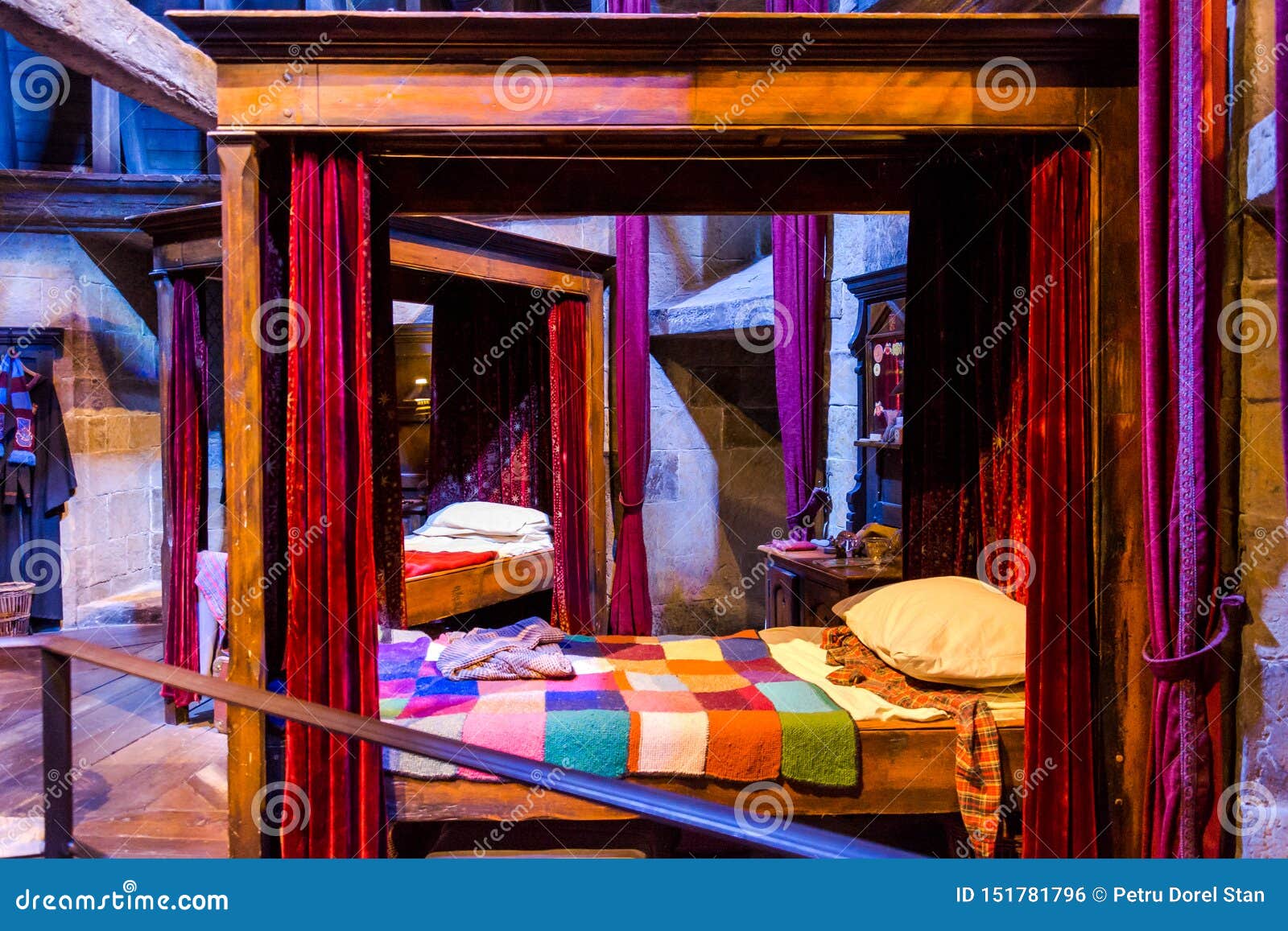Gryffindor Boys` Dormitory, the Making of Harry Potter Studio Editorial ...