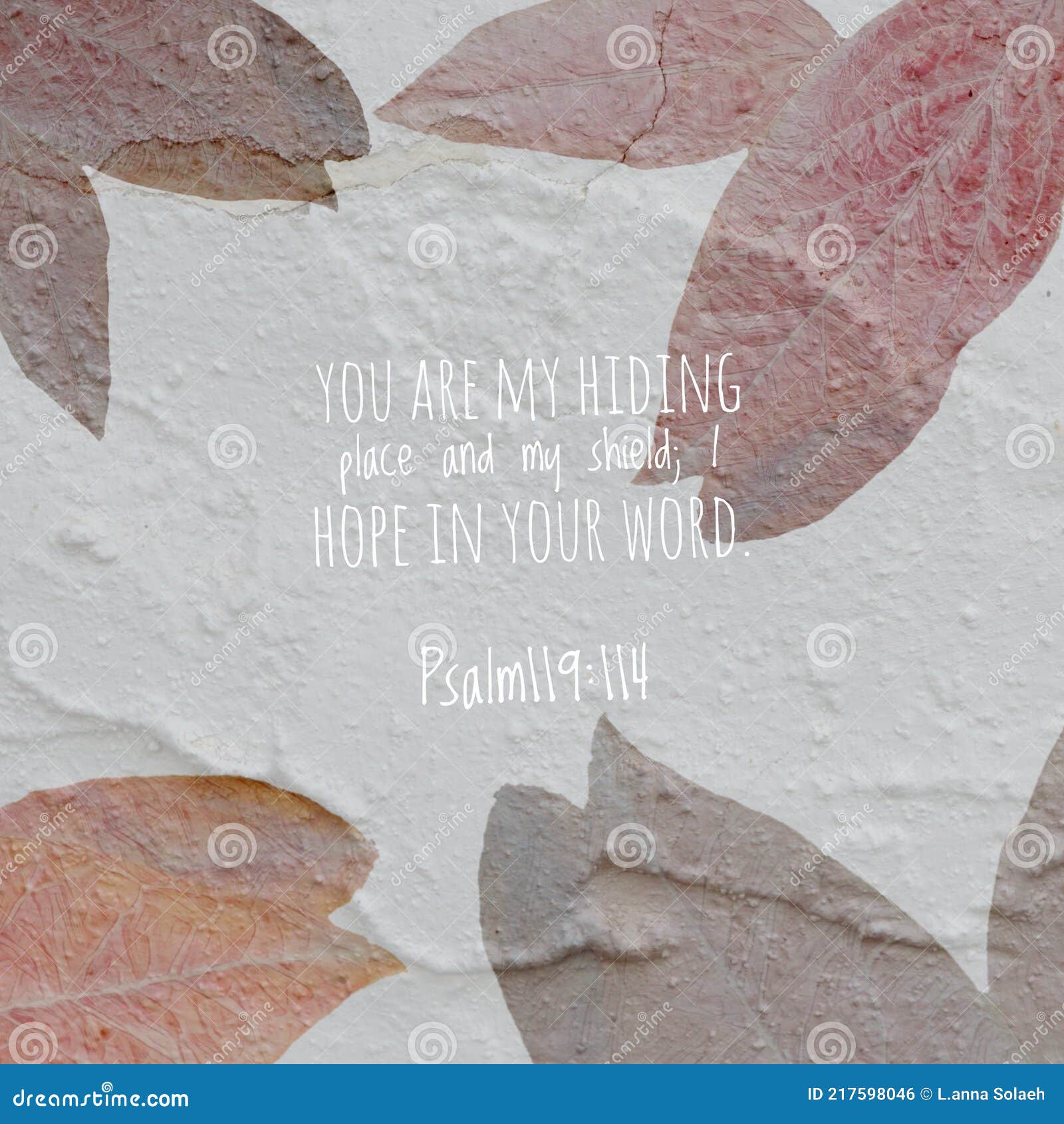 Leaves Background with Bible Verses. Stock Photo - Image of iron ...