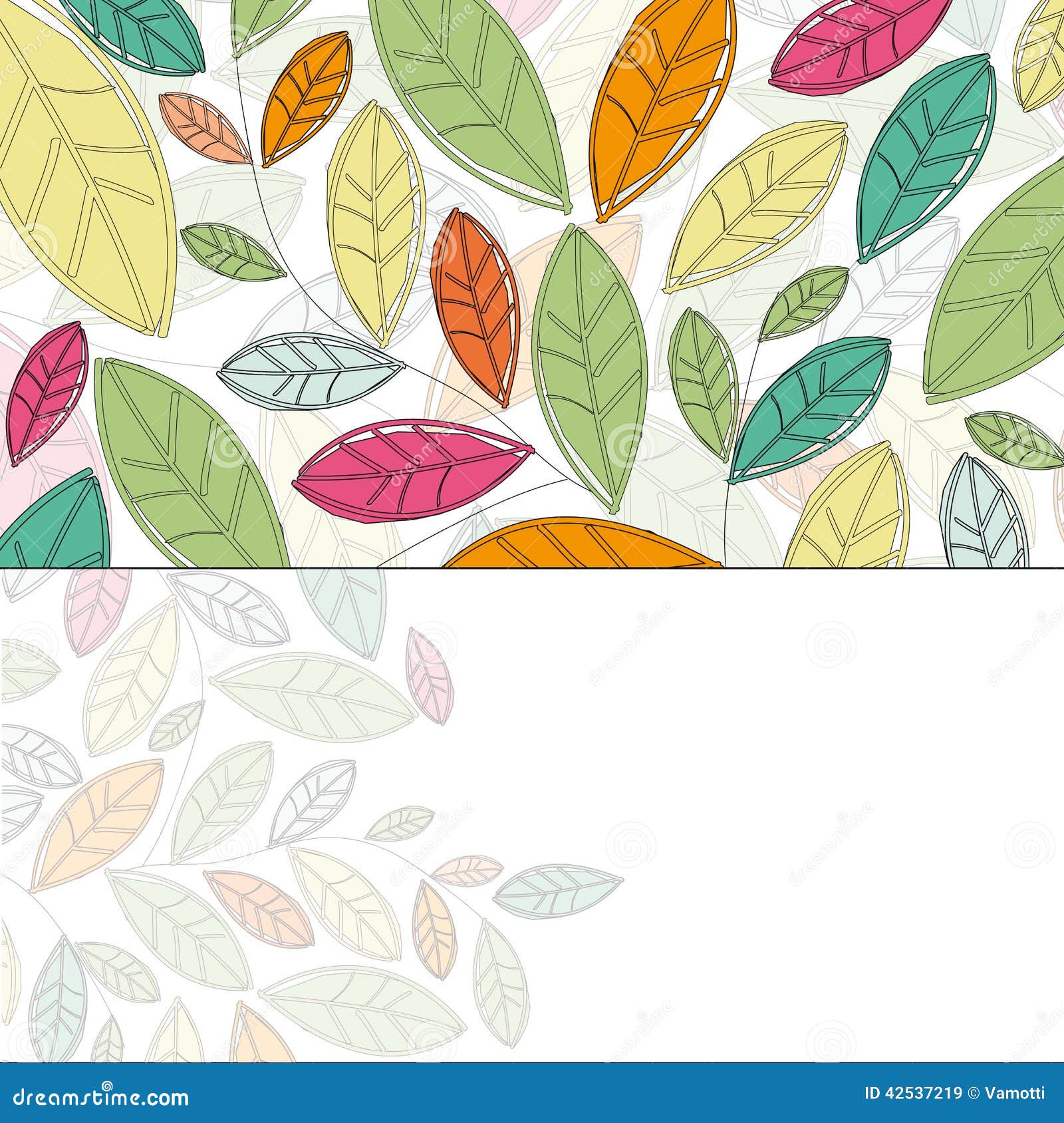 Leaves background stock vector. Illustration of circle - 42537219