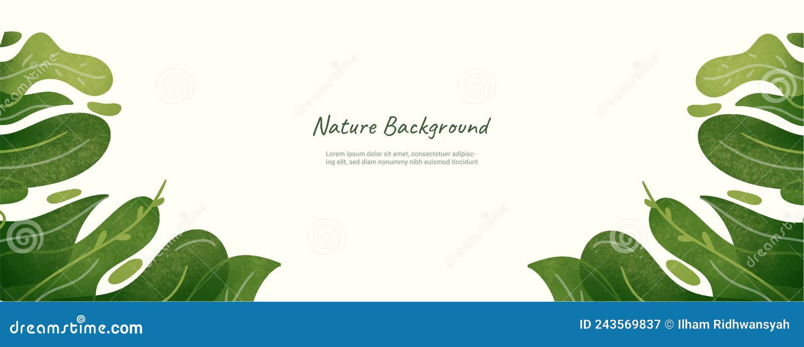 Leaves Background Design Vector for Green Environment Stock Vector ...