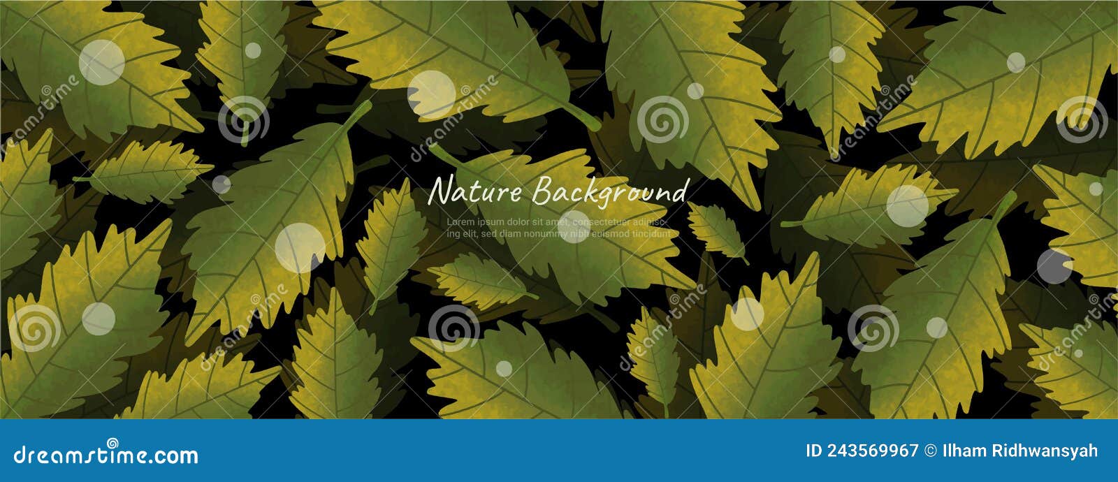 Leaves Background Design Vector for Green Environment Stock Vector ...