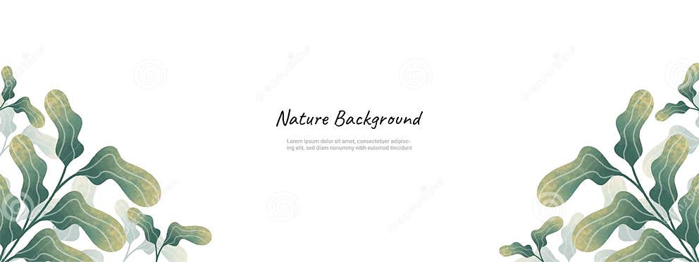 Leaves Background Design Vector for Green Environment Stock Vector ...