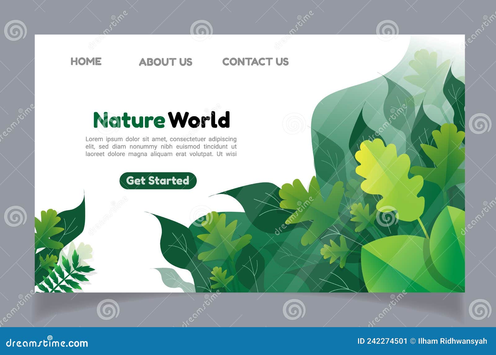 Leaves Background Design Vector for Green Environment Stock Vector ...