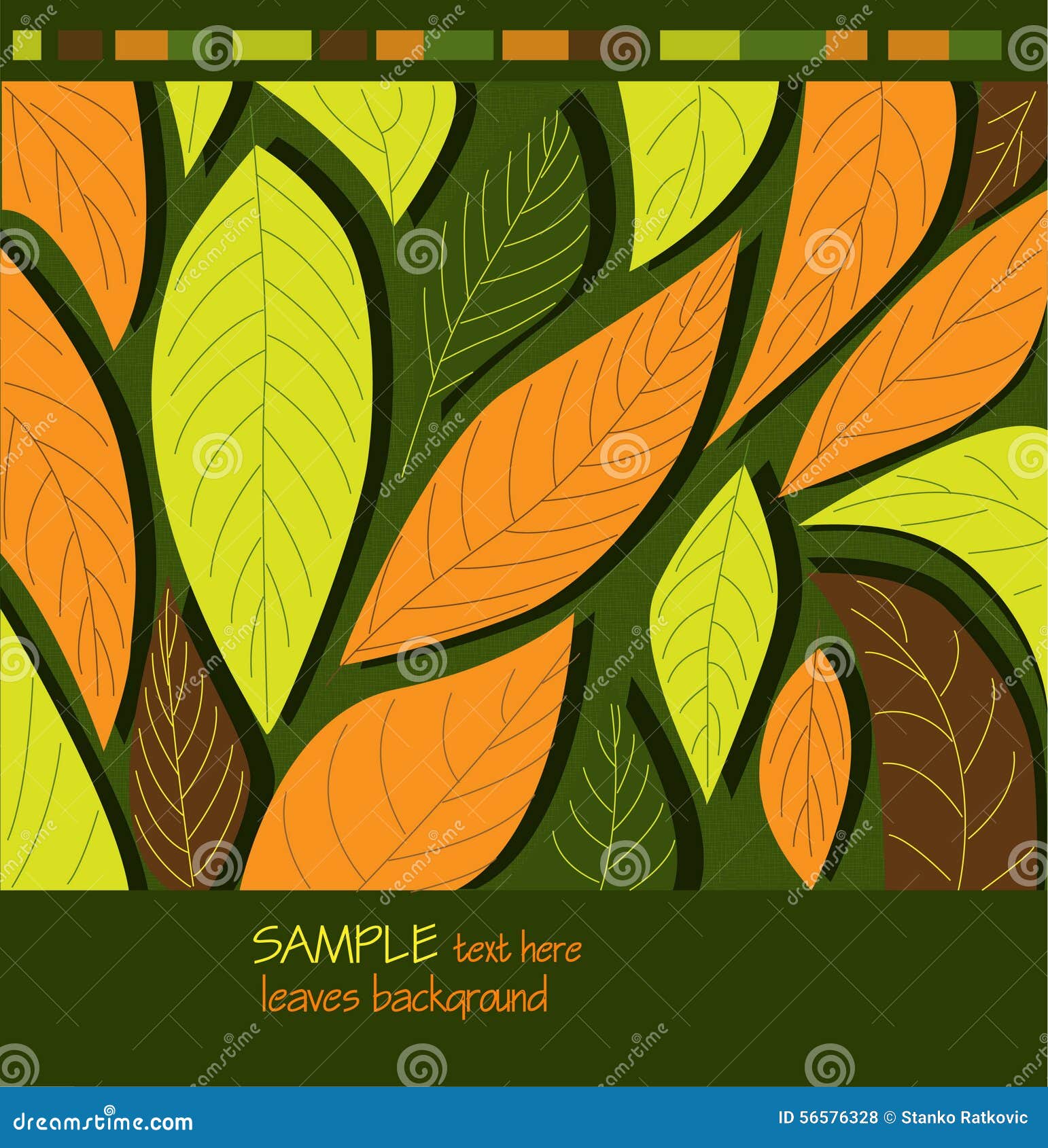 Leaves Background. Vector Illustration Stock Illustration ...