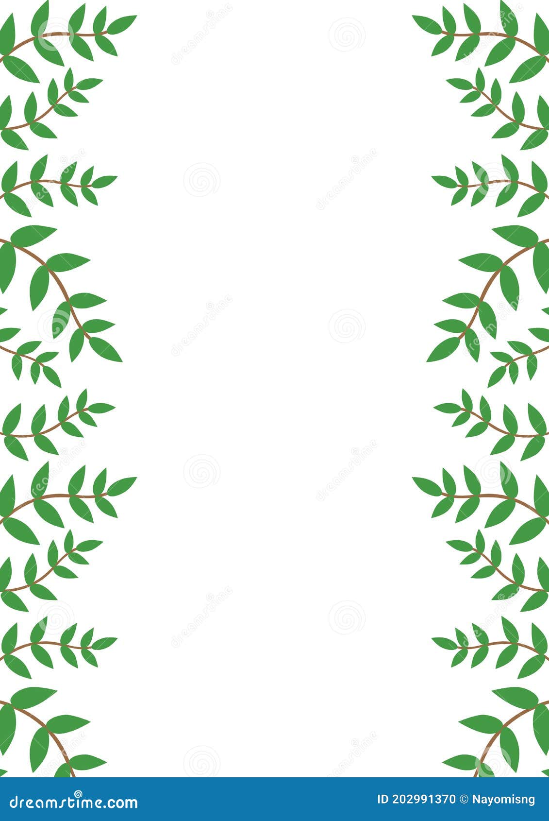 Leaves boarder / Frame stock illustration. Illustration of drawing ...