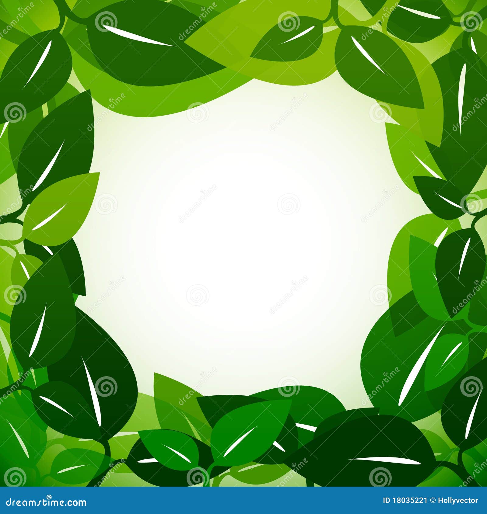 Leaves Border stock vector. Illustration of pattern, natural - 18035221