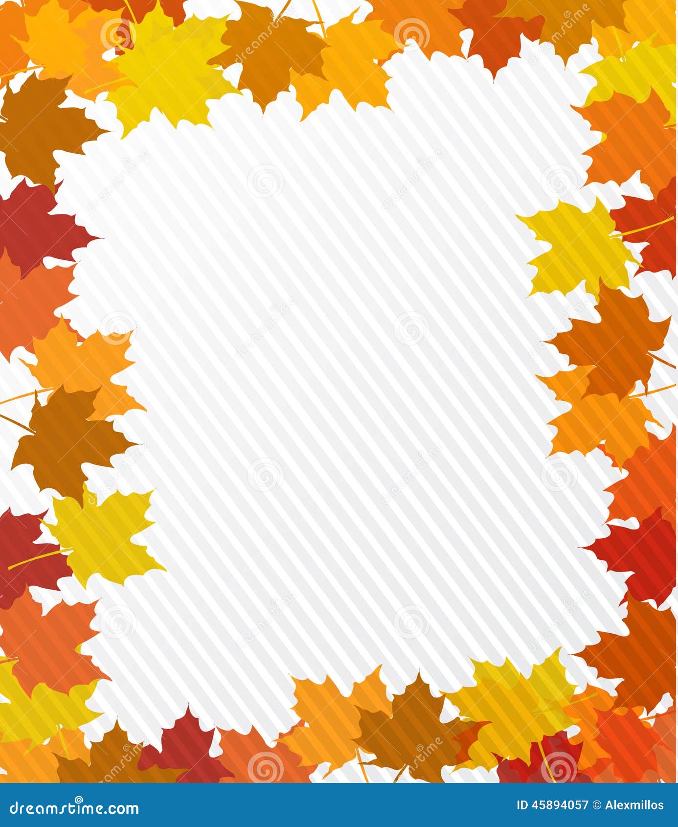 Leaves Border Illustration Design Stock Illustration - Illustration of ...