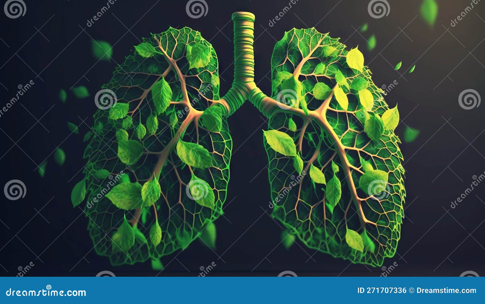 Leaves and Branches in Form of Human Lungs. Forest As Lungs of Planet ...