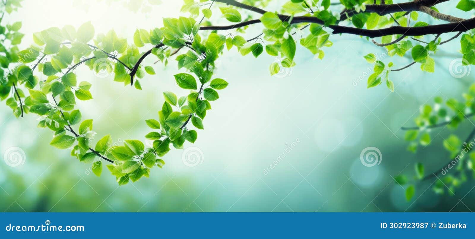 Leaves and Branches Forming the Shape of Heart Stock Illustration ...