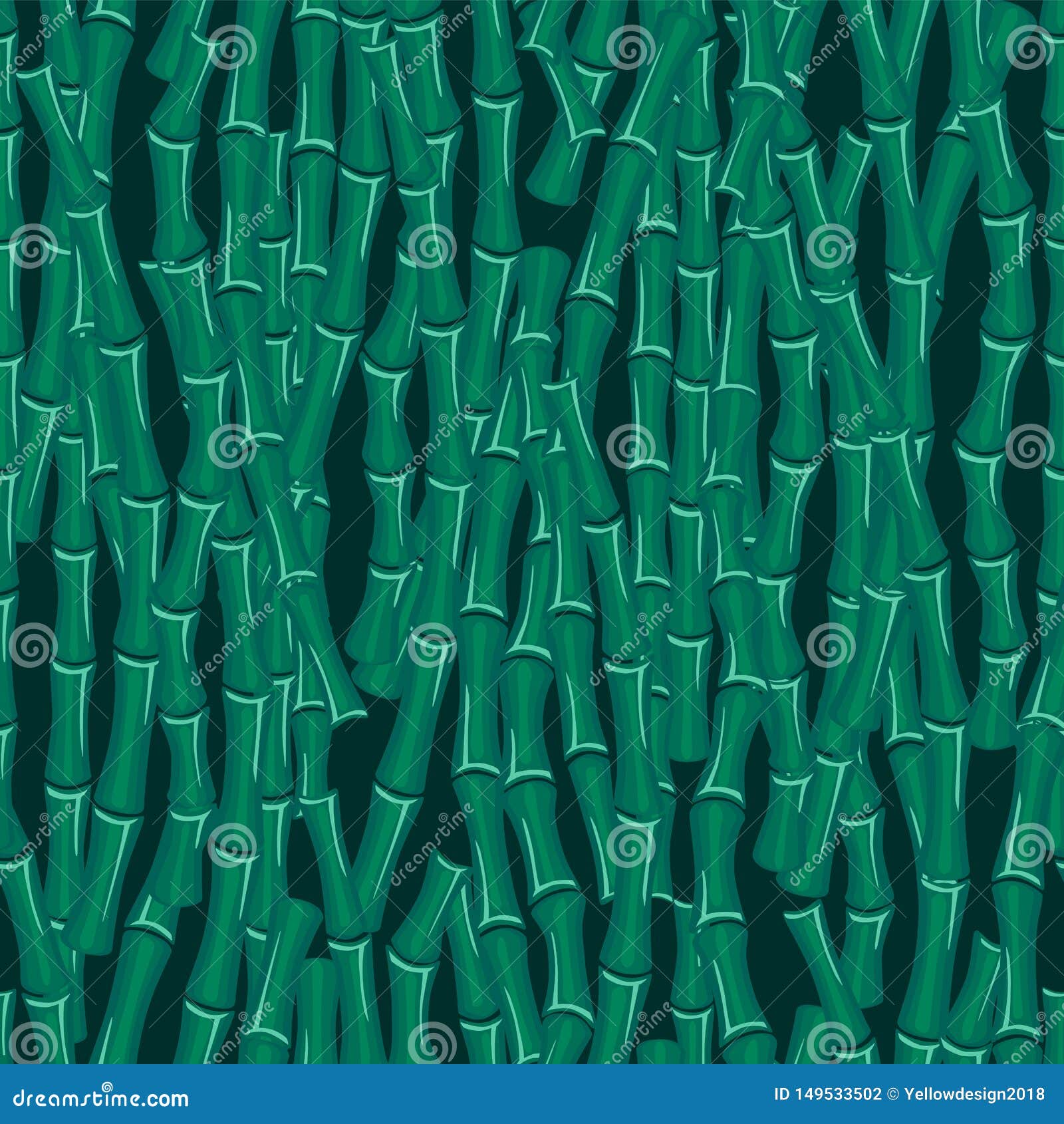 Rainforest Backdrop. Leaves Branches Stem Bamboo Wallpaper Royalty-Free ...