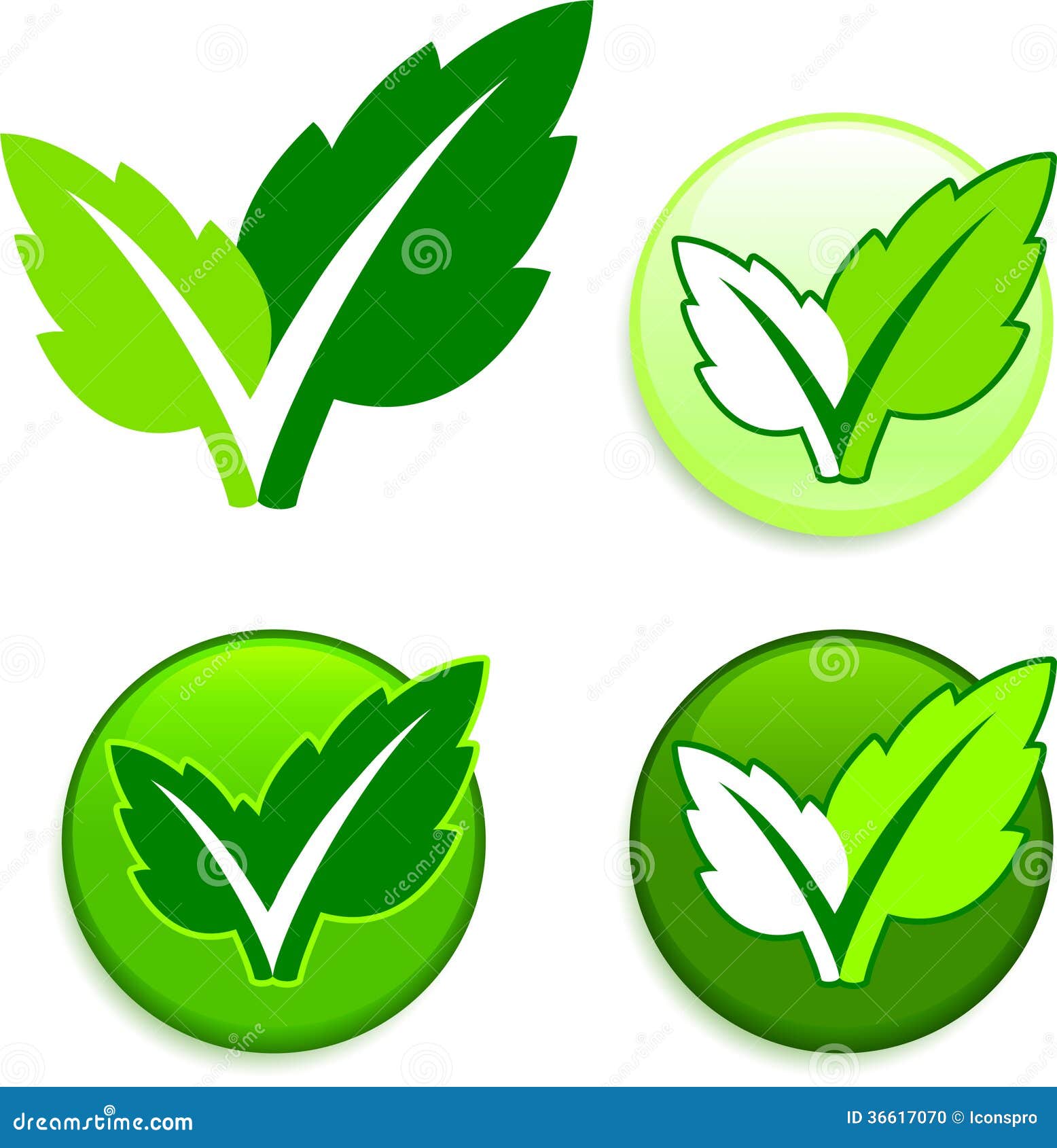 Leaves on Buttons stock illustration. Illustration of mark - 36617070