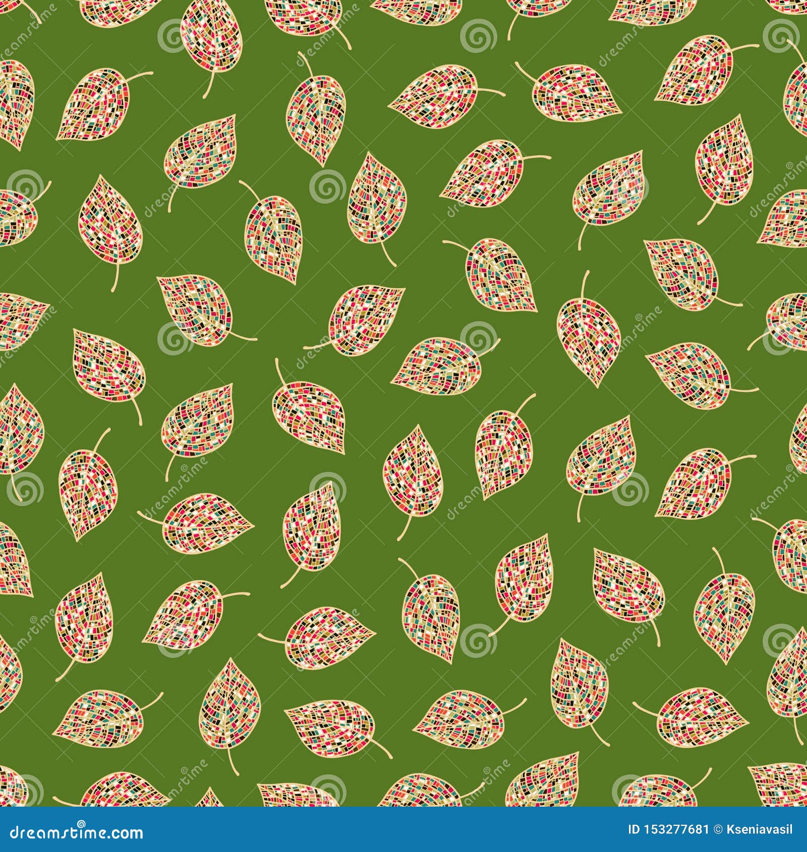 Leaves contour pattern stock vector. Illustration of digital - 153277681