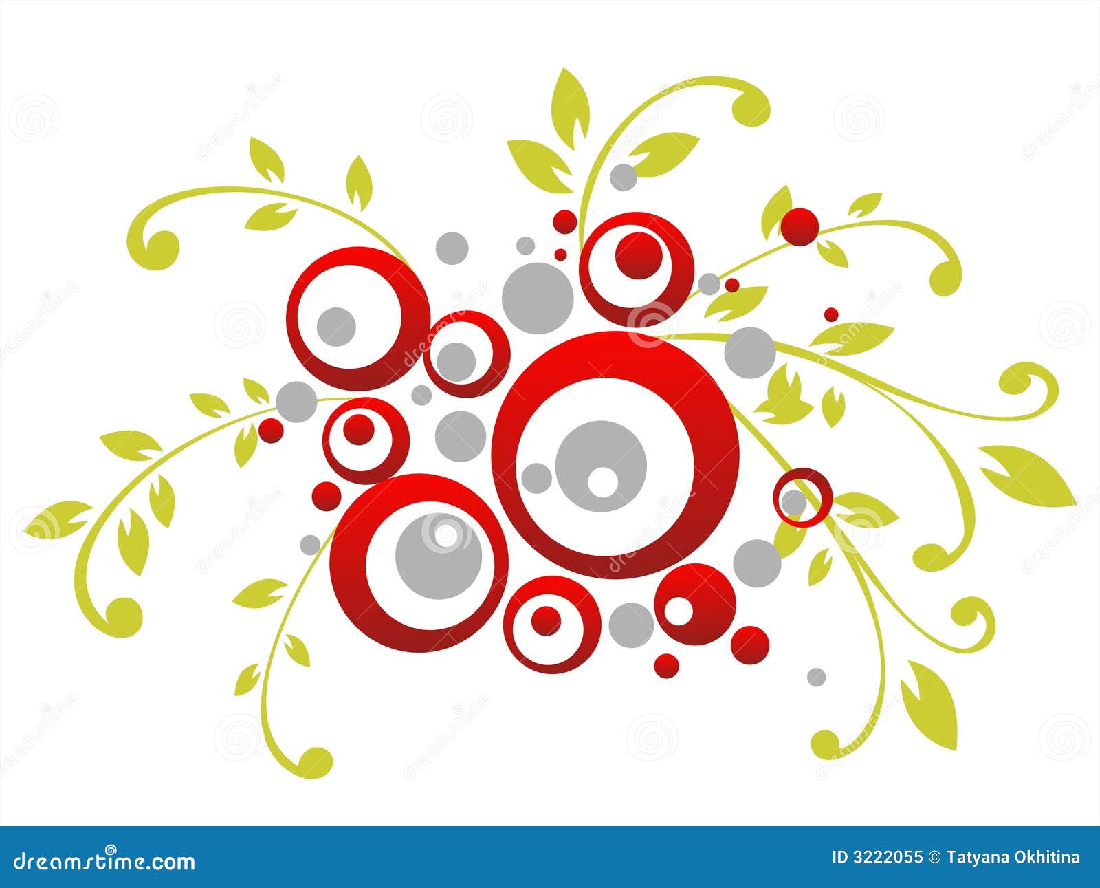 Leaves and curls stock vector. Illustration of simplify - 3222055
