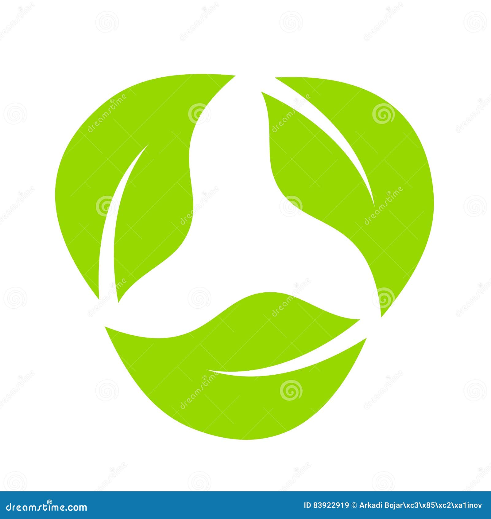 Leaves Eco Recycle Vector Icon Stock Vector - Illustration of leaves ...