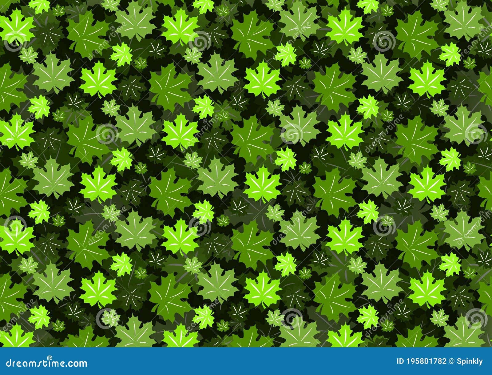 Leaves Fall Pattern Design for Wallpaper Stock Illustration ...