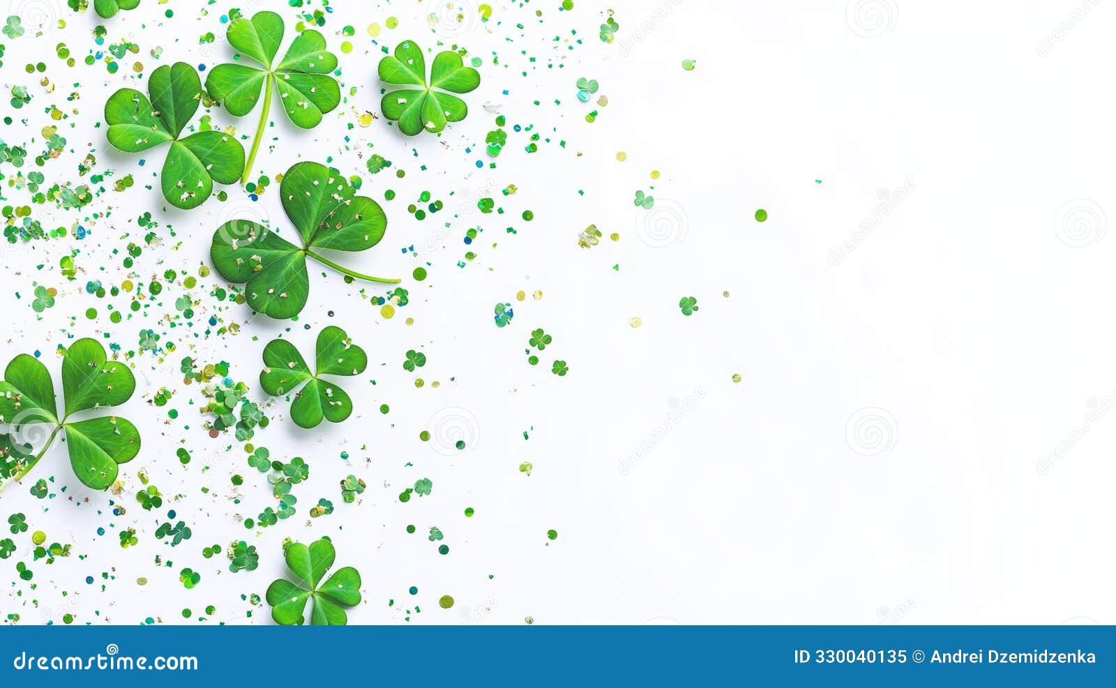 The Leaves of a Flying Green Clover Fly Across a Transparent Background ...