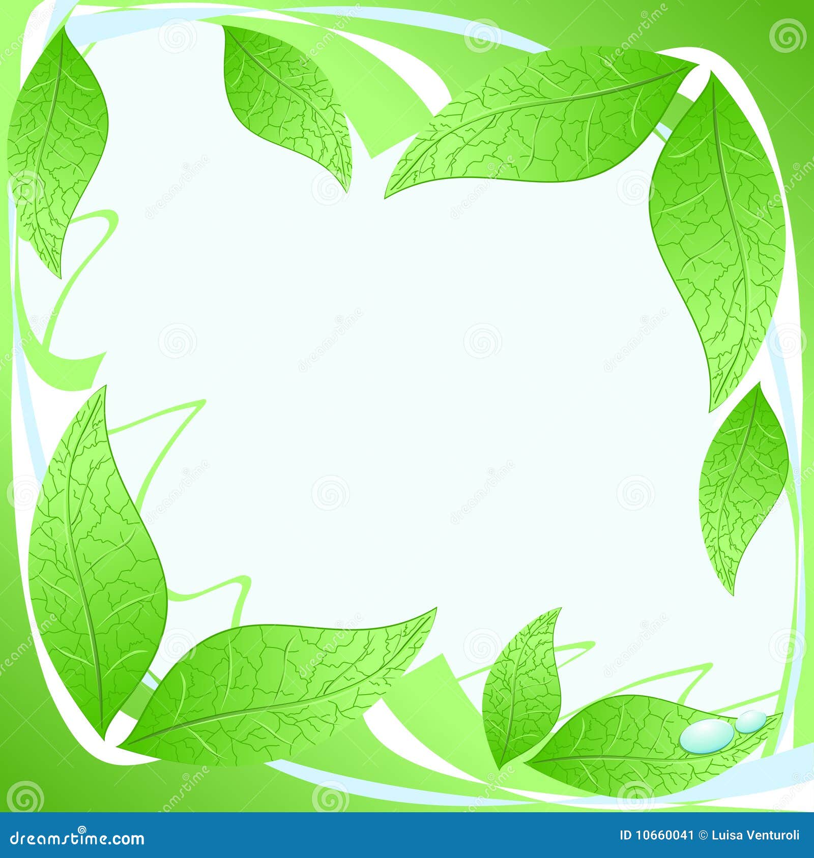 Leaves frame stock vector. Illustration of cleaner, design - 10660041