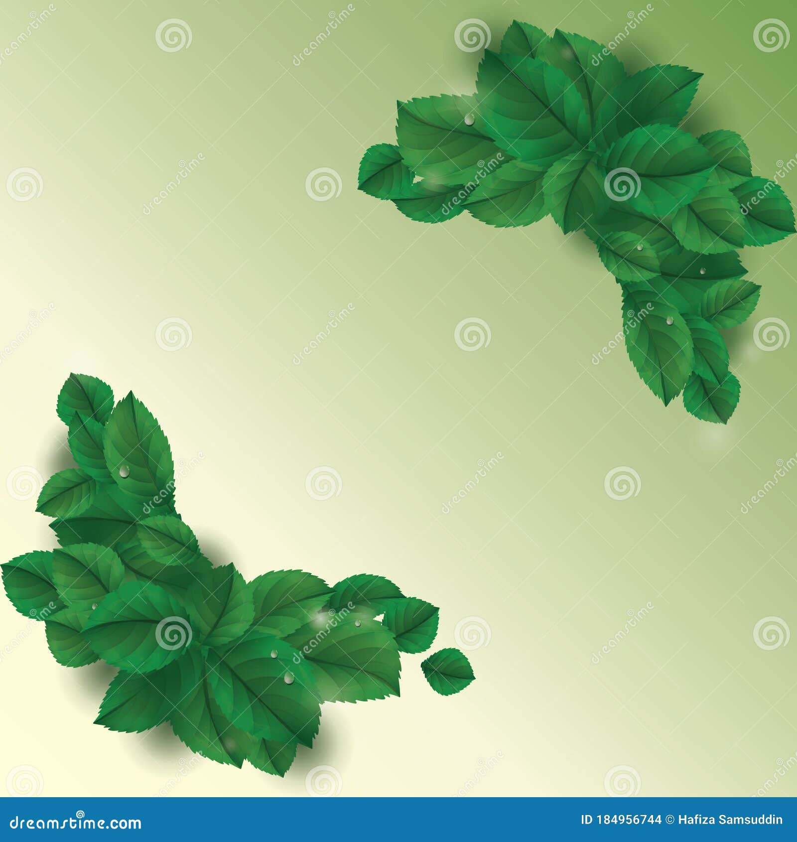 Leaves Frame. Vector Illustration Decorative Background Design Stock ...