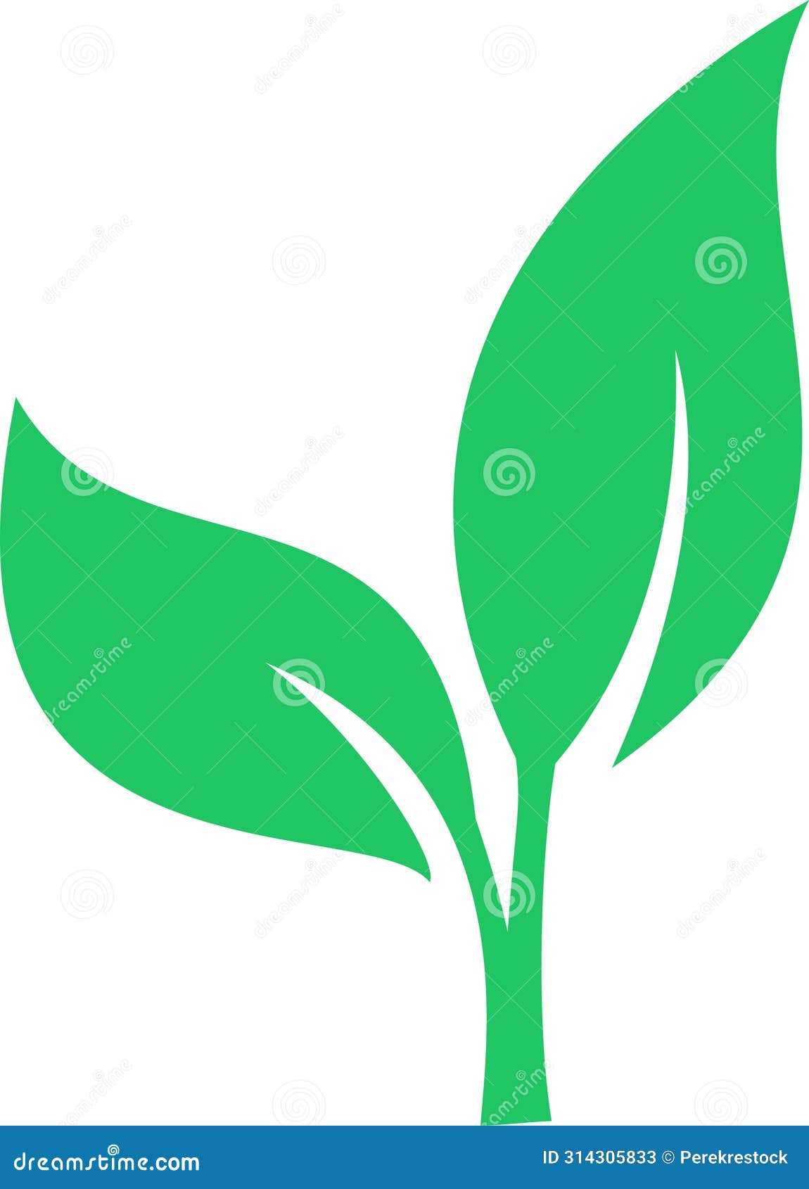 Leaves Icon As Environmental Preservation Symbol Stock Vector ...