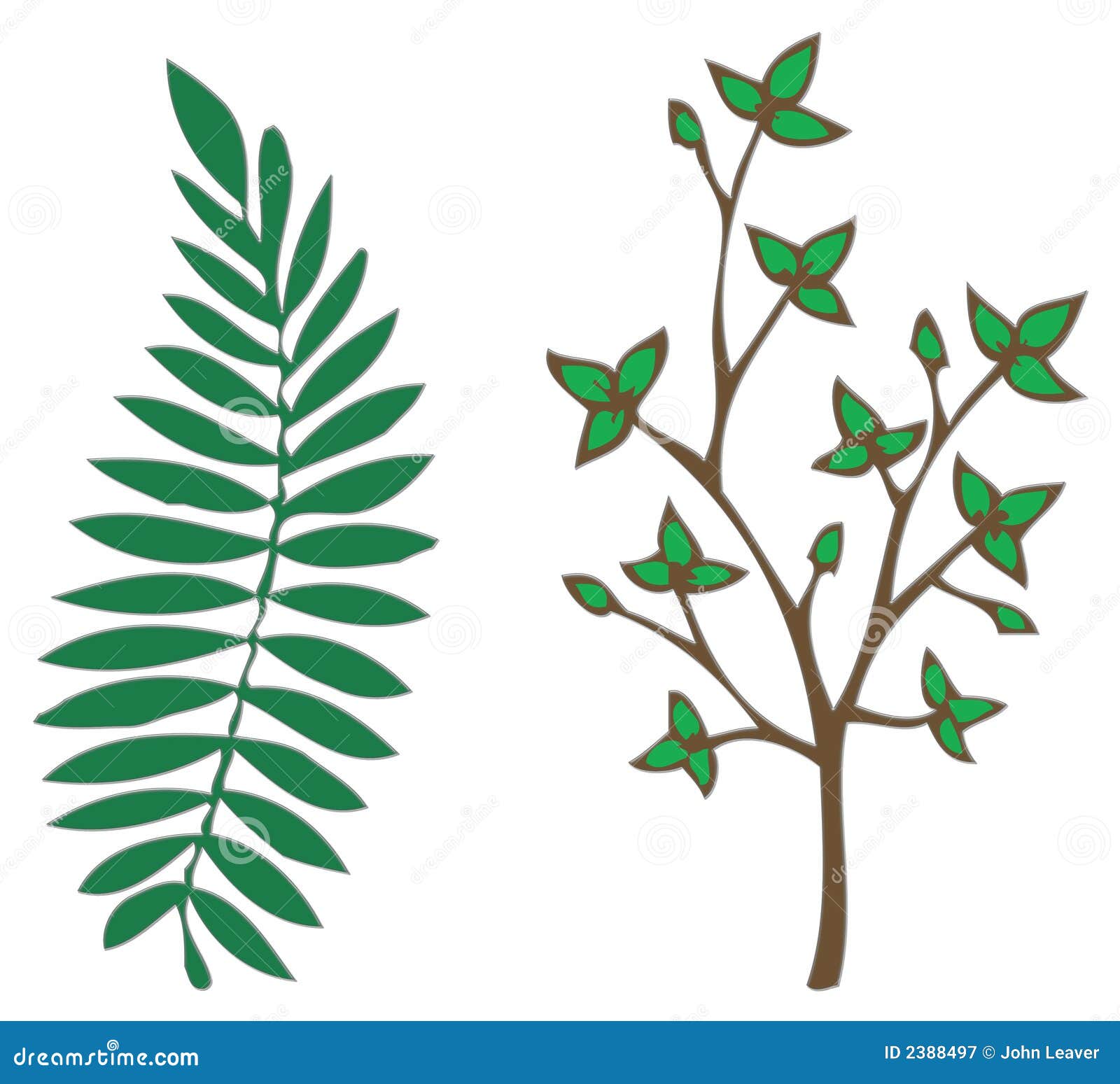 Leaves illustration stock illustration. Illustration of plant - 2388497
