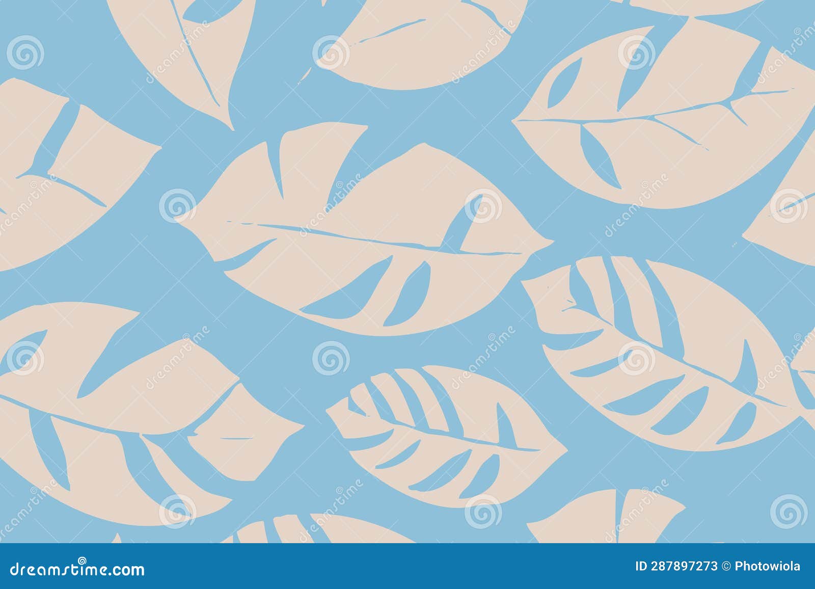 Leaves . Minimalist Background with a Botanical Pattern. Stock ...