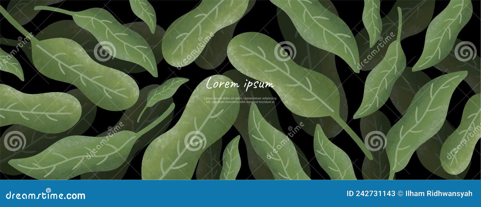 Leaves Nature Background Design Vector Stock Vector - Illustration of ...