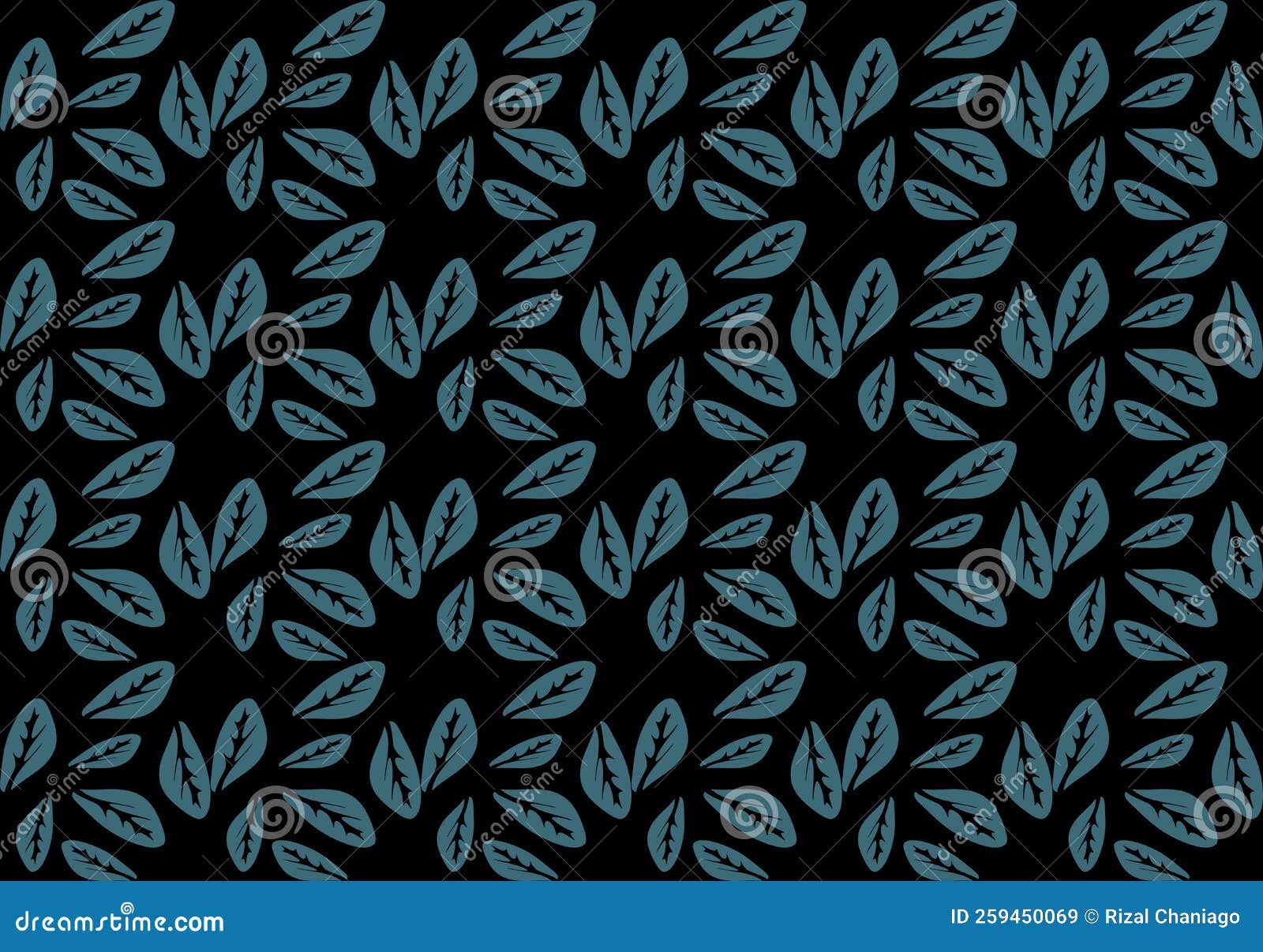Leaves Pattern in Dark Background. the Illustrations and Clipart Stock ...