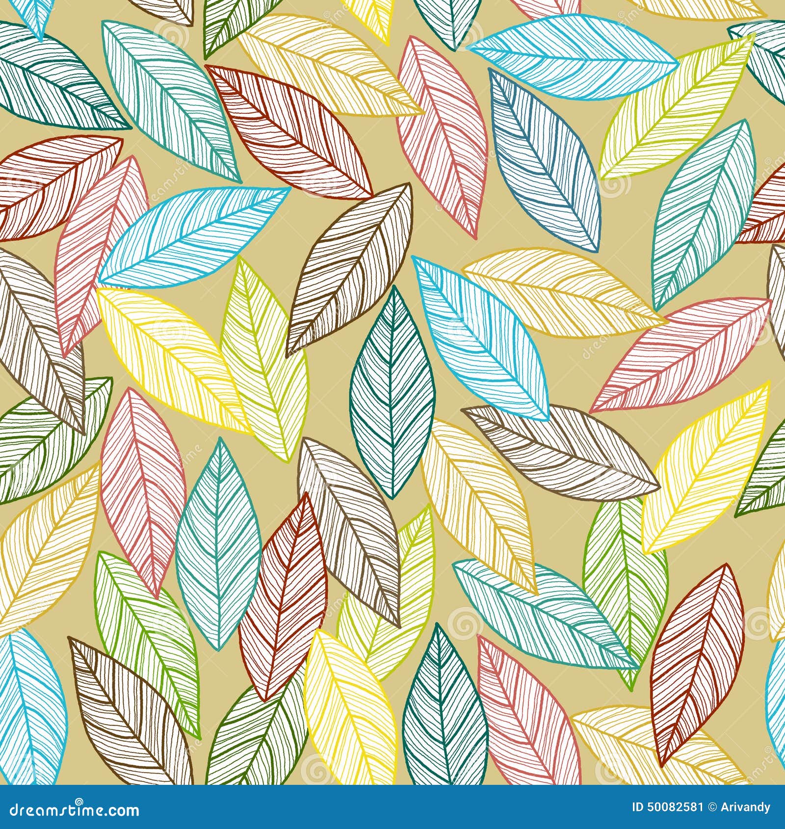 Leaves pattern seamless stock illustration. Illustration of pattern ...
