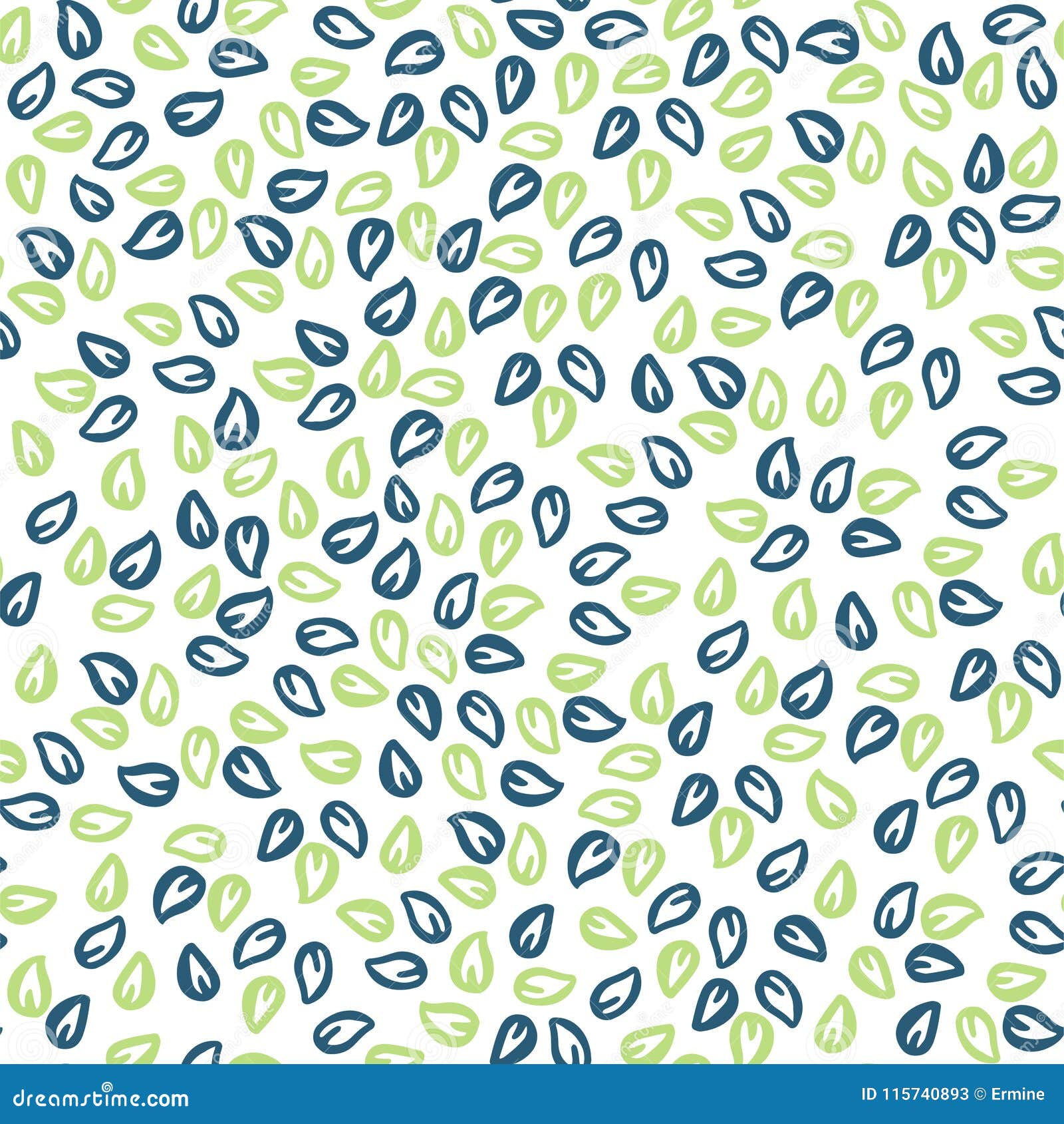 Leaves Pattern. Simple Leaves Pattern Stock Illustration - Illustration ...