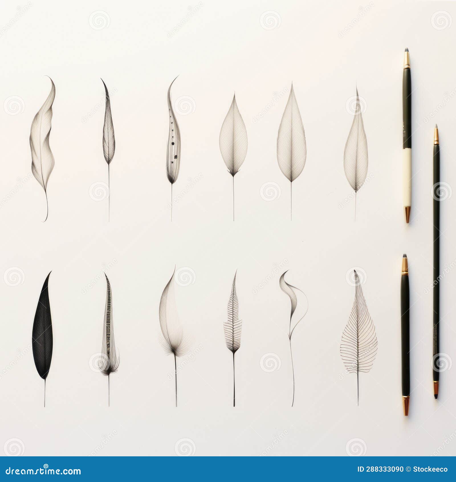 Ethereal Photograms: Five Flower Arrangement In Empty Bottles Royalty ...