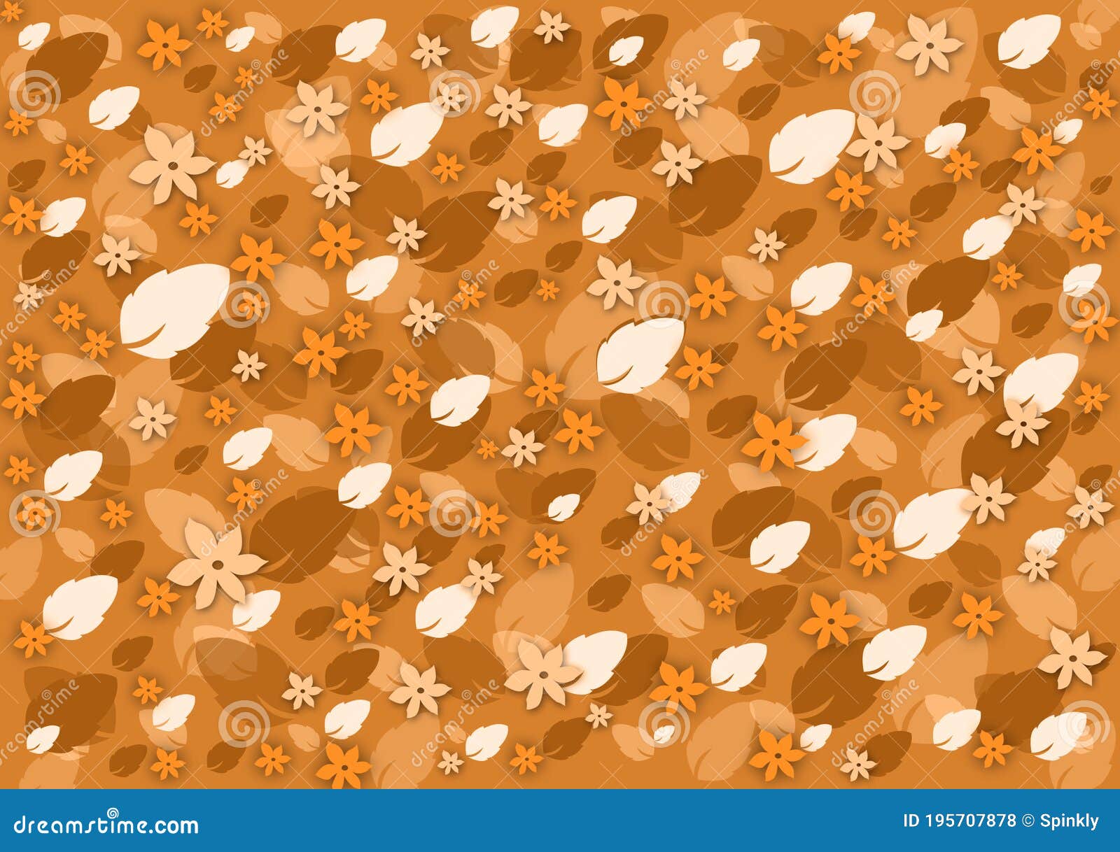 Leaves Random Pattern Design for Wallpaper Stock Photo - Image of depth ...