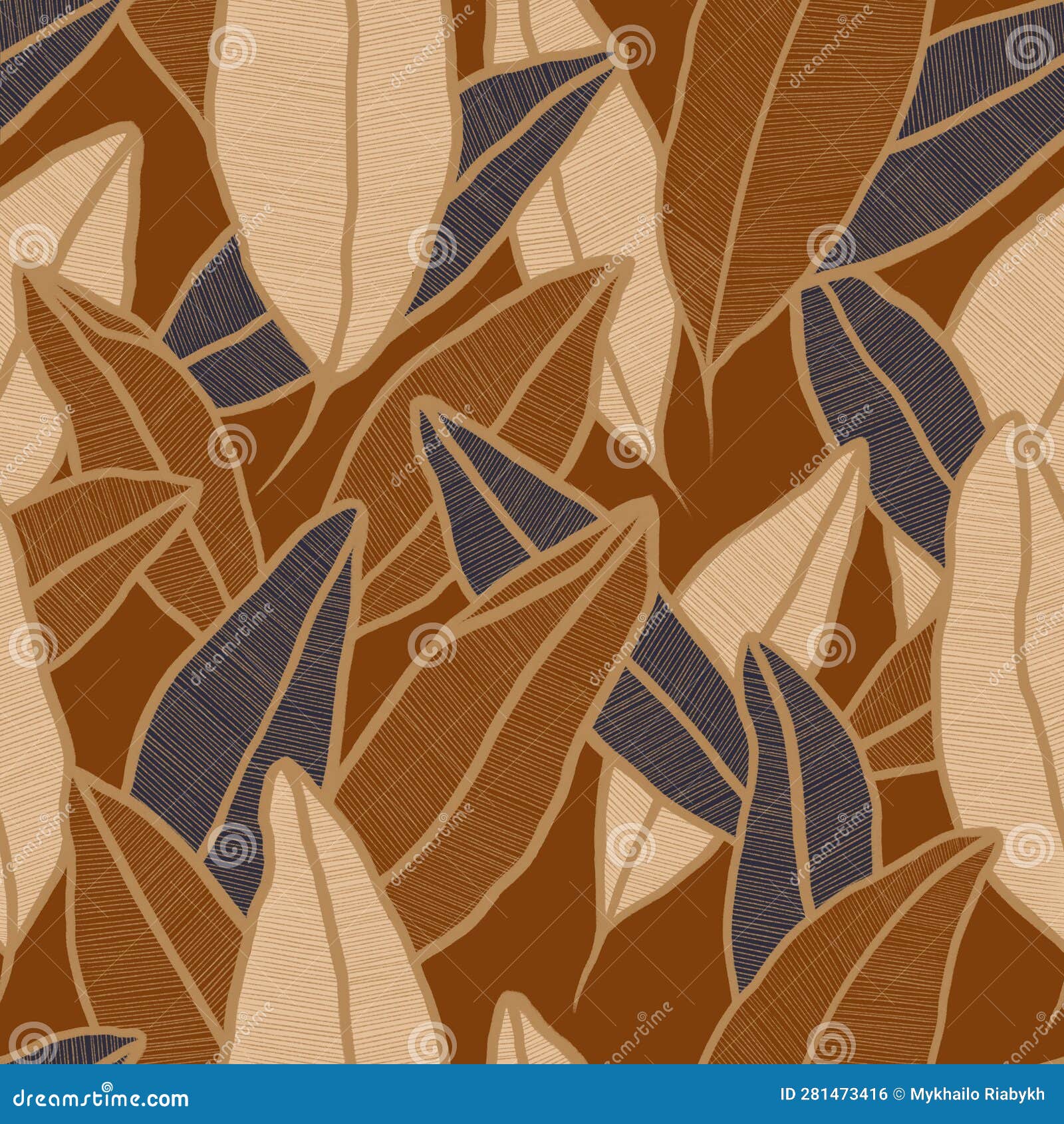 Leaves Seamless Pattern, Floral Pattern, Seamless Botanical Texture ...