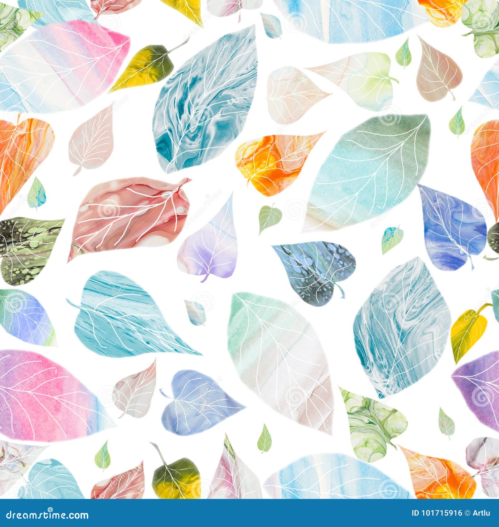 Leaves seamless pattern stock illustration. Illustration of element ...