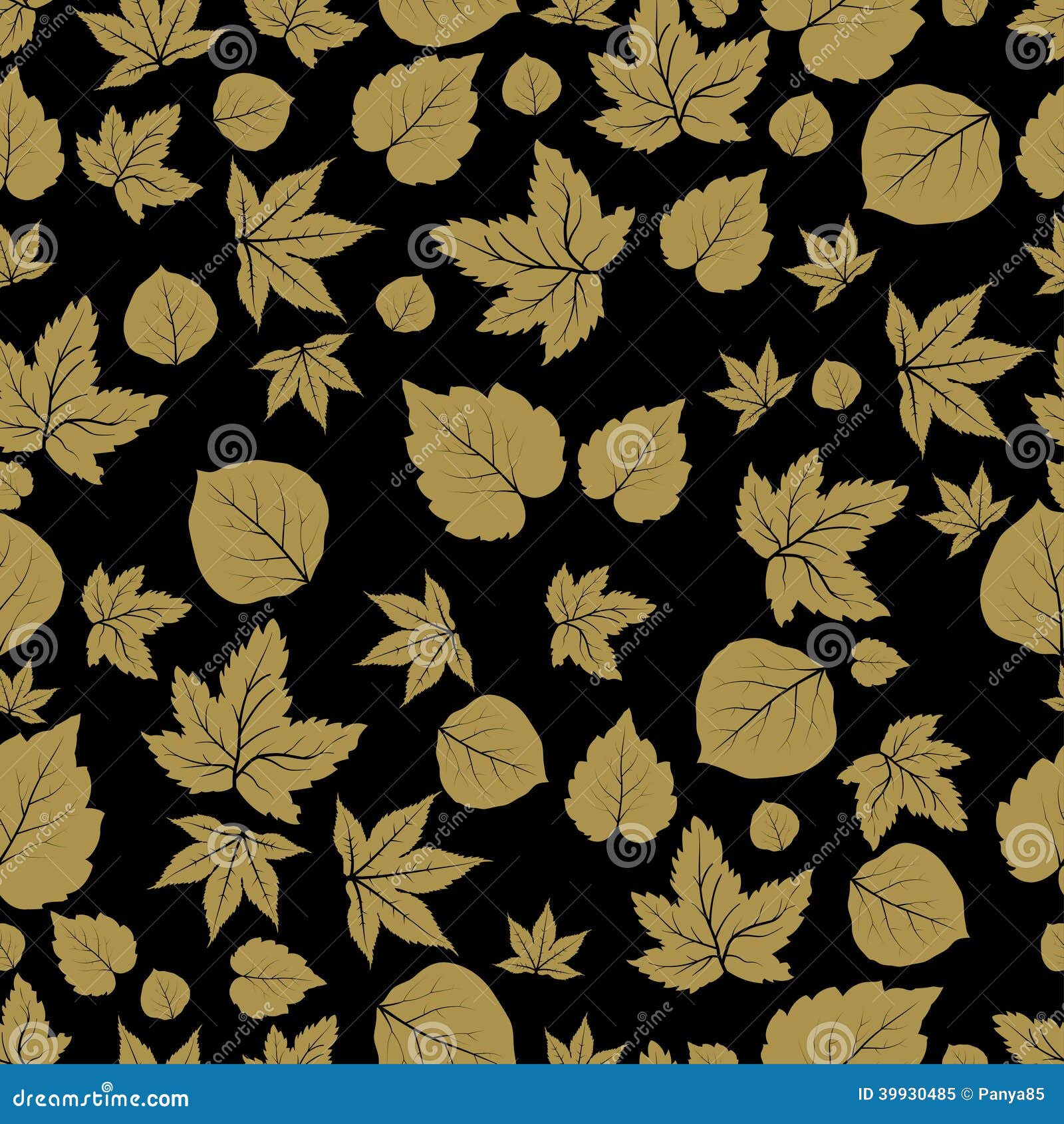 Leaves seamless pattern stock vector. Illustration of tree - 39930485