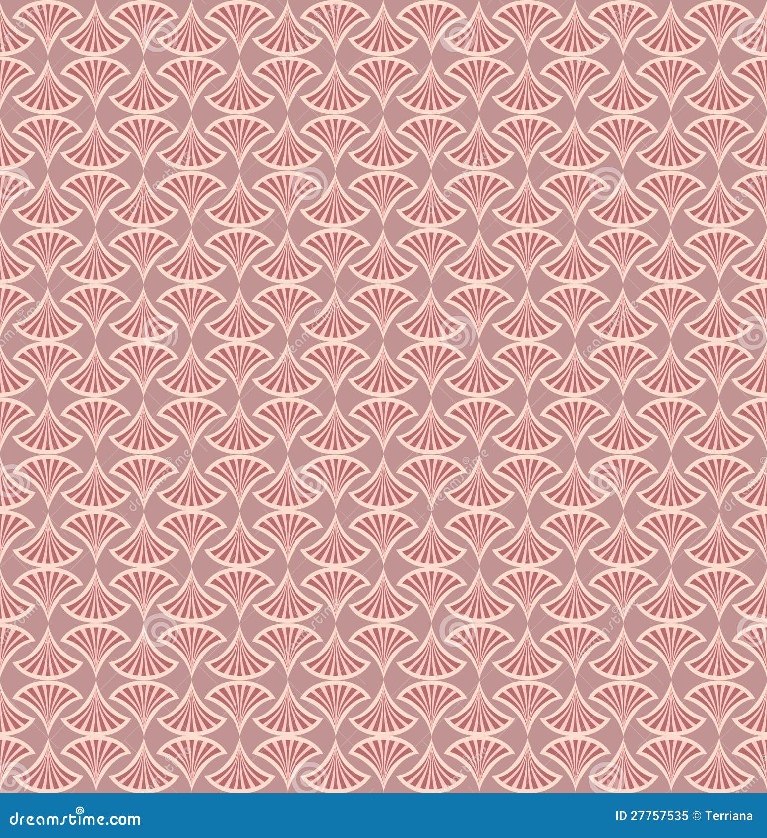 Leaves Seamless Retro Pattern on Pink Background Stock Vector ...