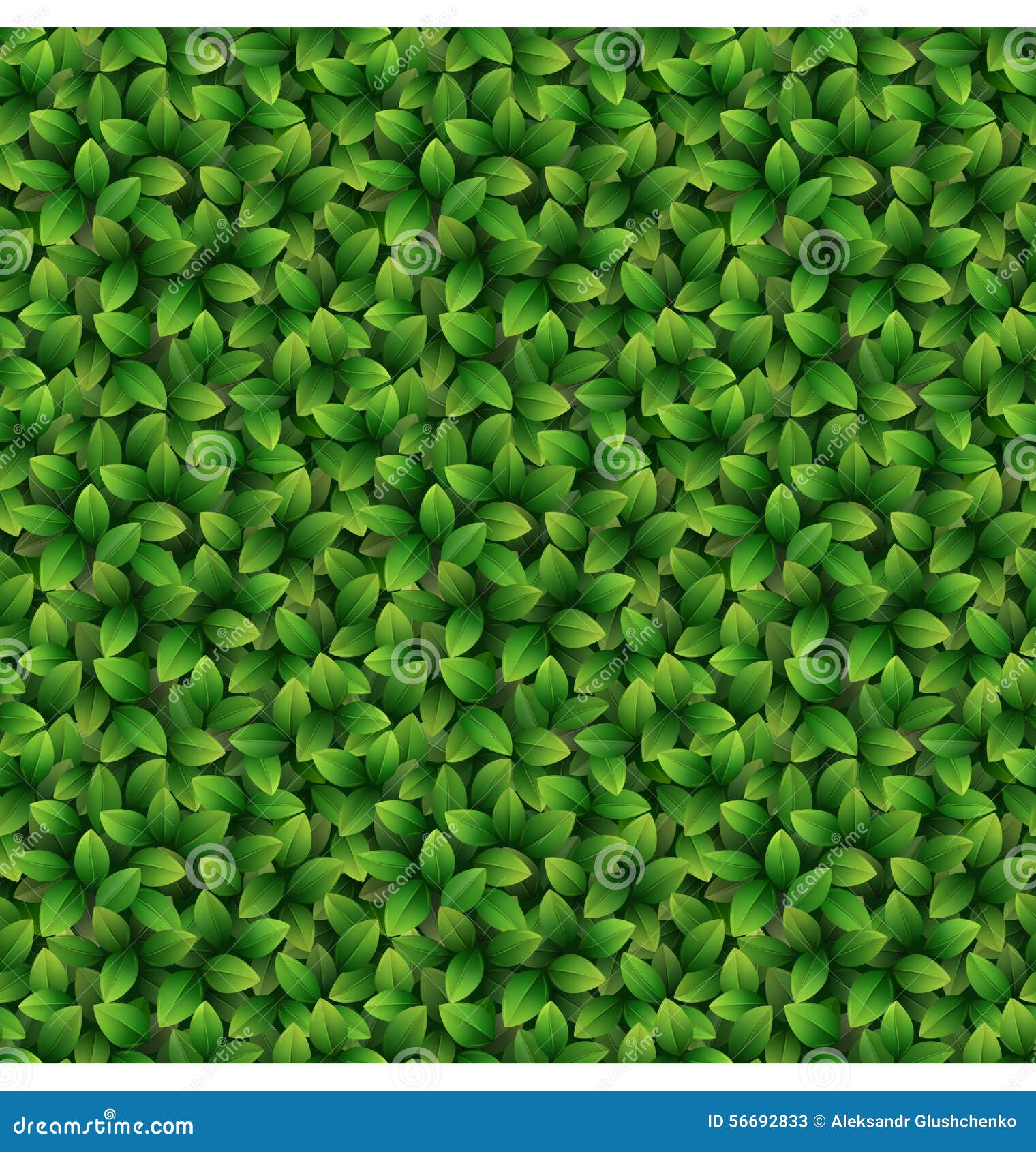 Leaves Seamless Texture Background Stock Vector - Illustration of bush ...