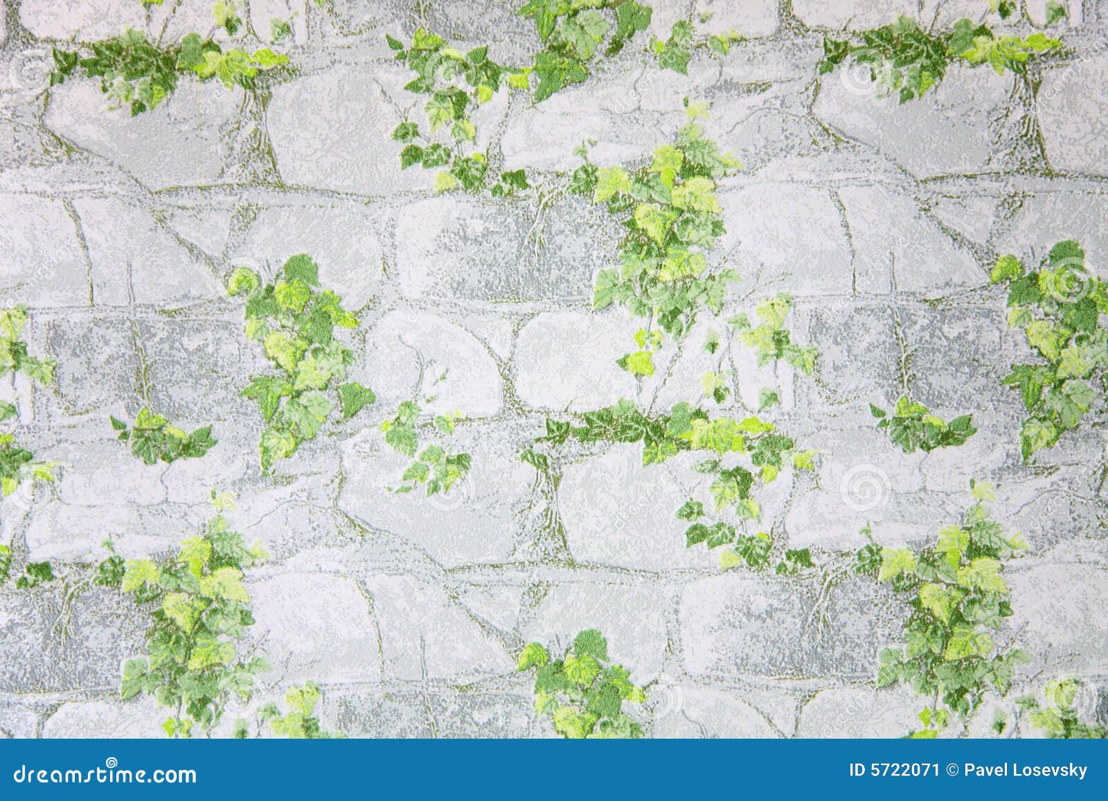 Leaves on stone wallpaper stock illustration. Illustration of detailed ...