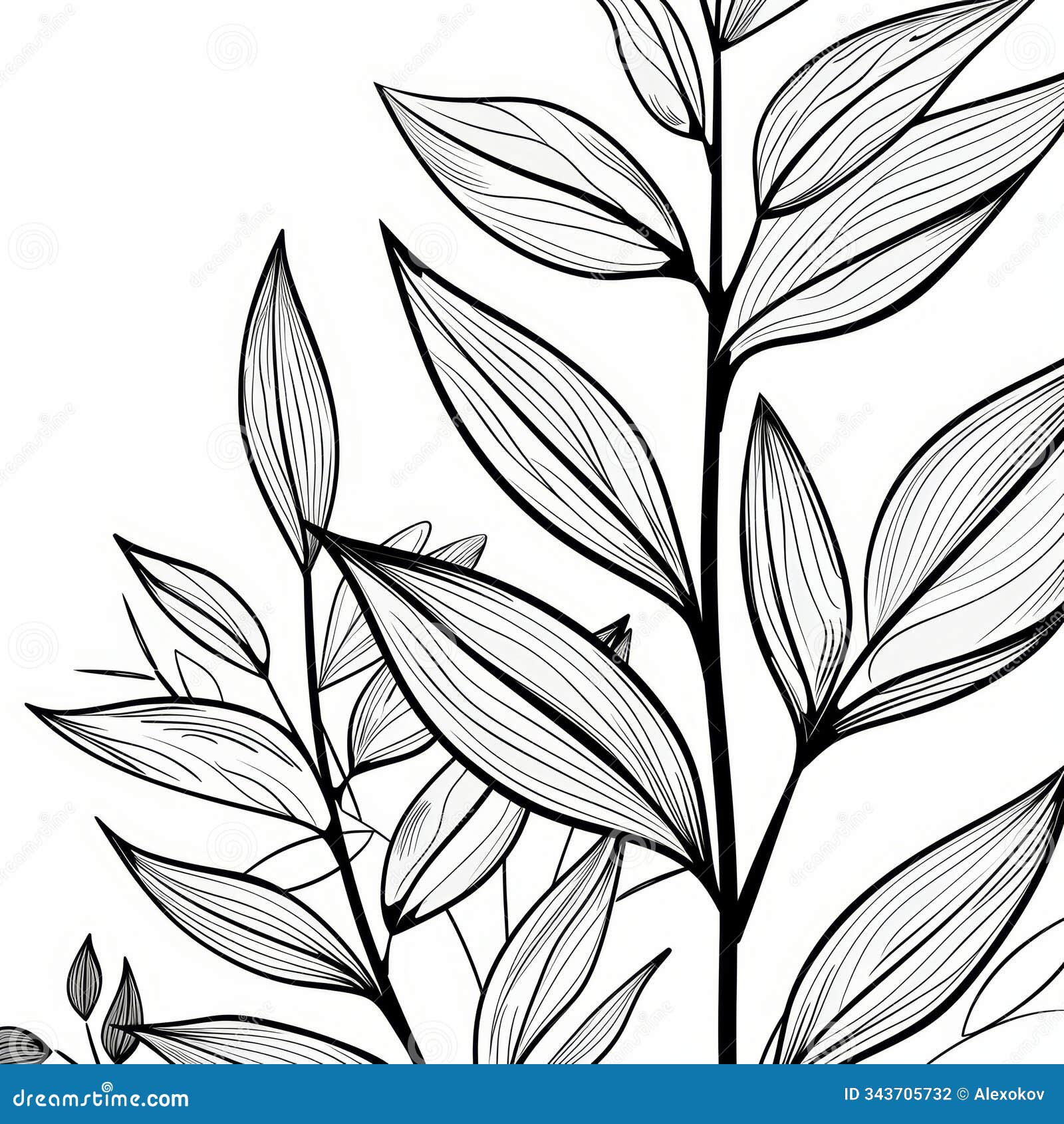 Leaves in a Straight Line Illustration, Decorative Background for ...
