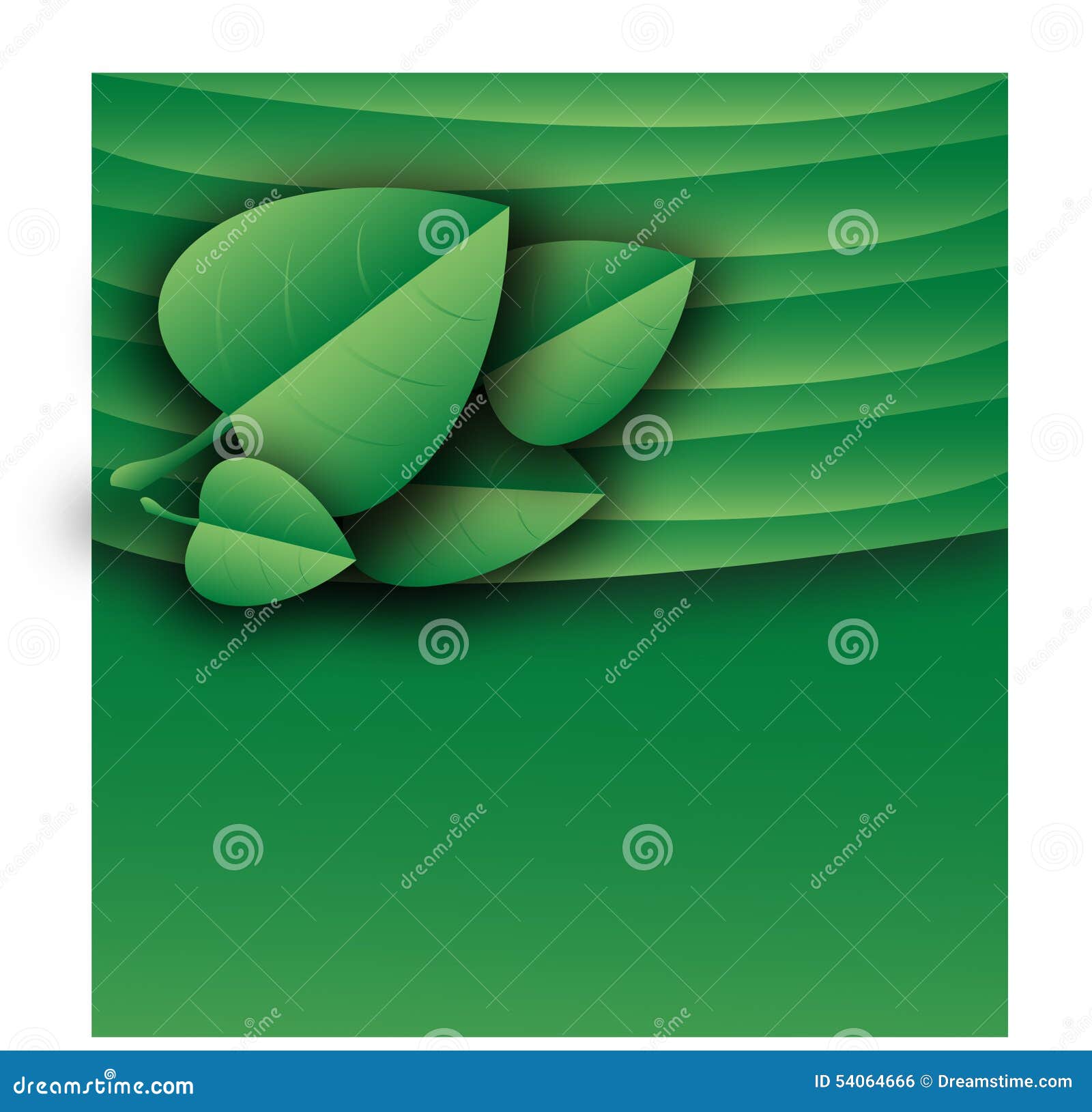 Leaves Template Green Document Layout Stock Photo - Image of fresh ...